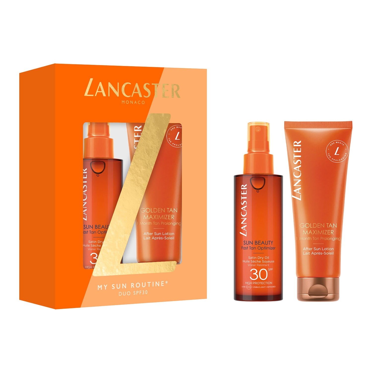 Satin Dry Oil SPF30 & After Sun Lotion - Güneş Set LANCASTER ≡ SEPHORA