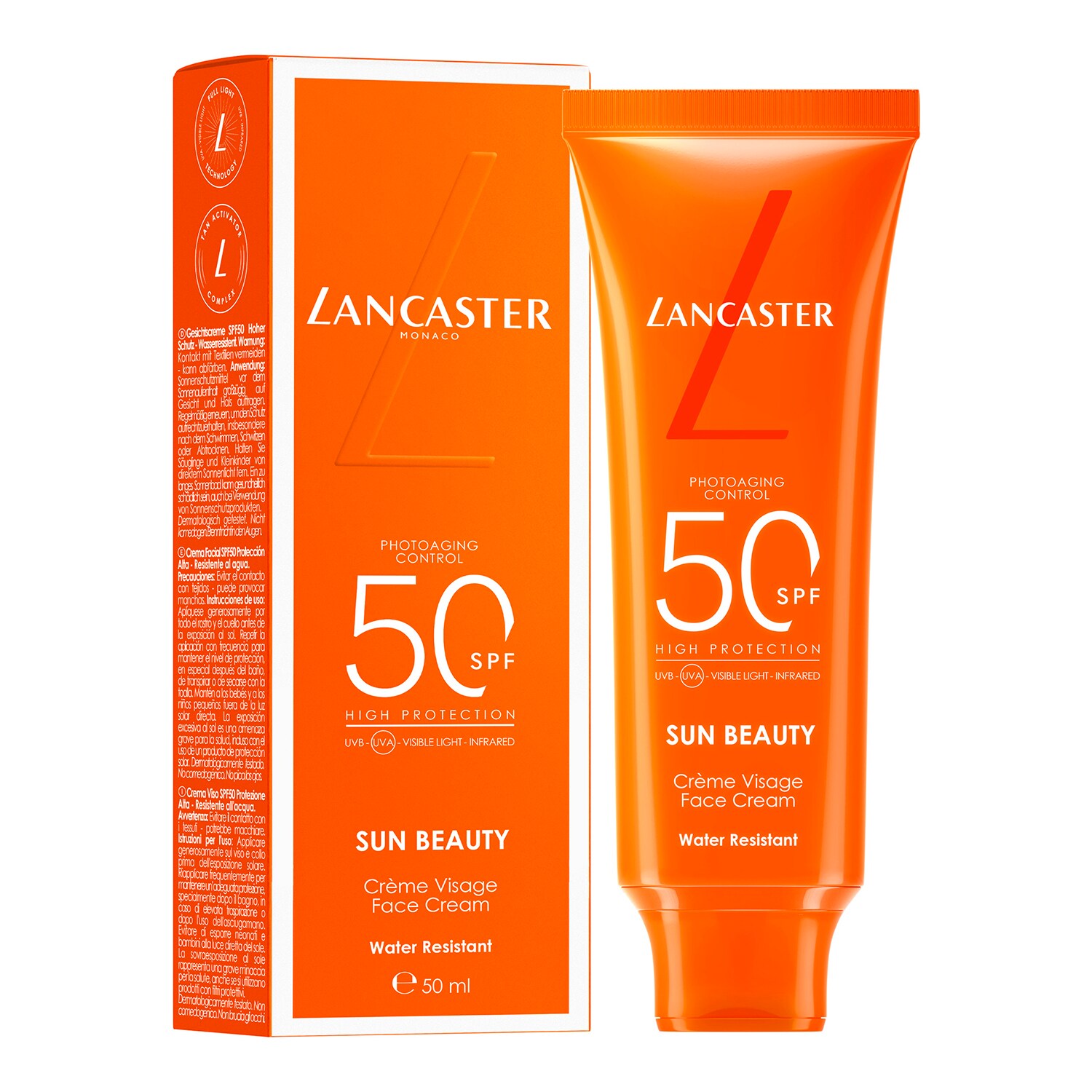SUN BEAUTY FACE CREAM SPF 50 - Crema solare per il viso di LANCASTER ≡ ...