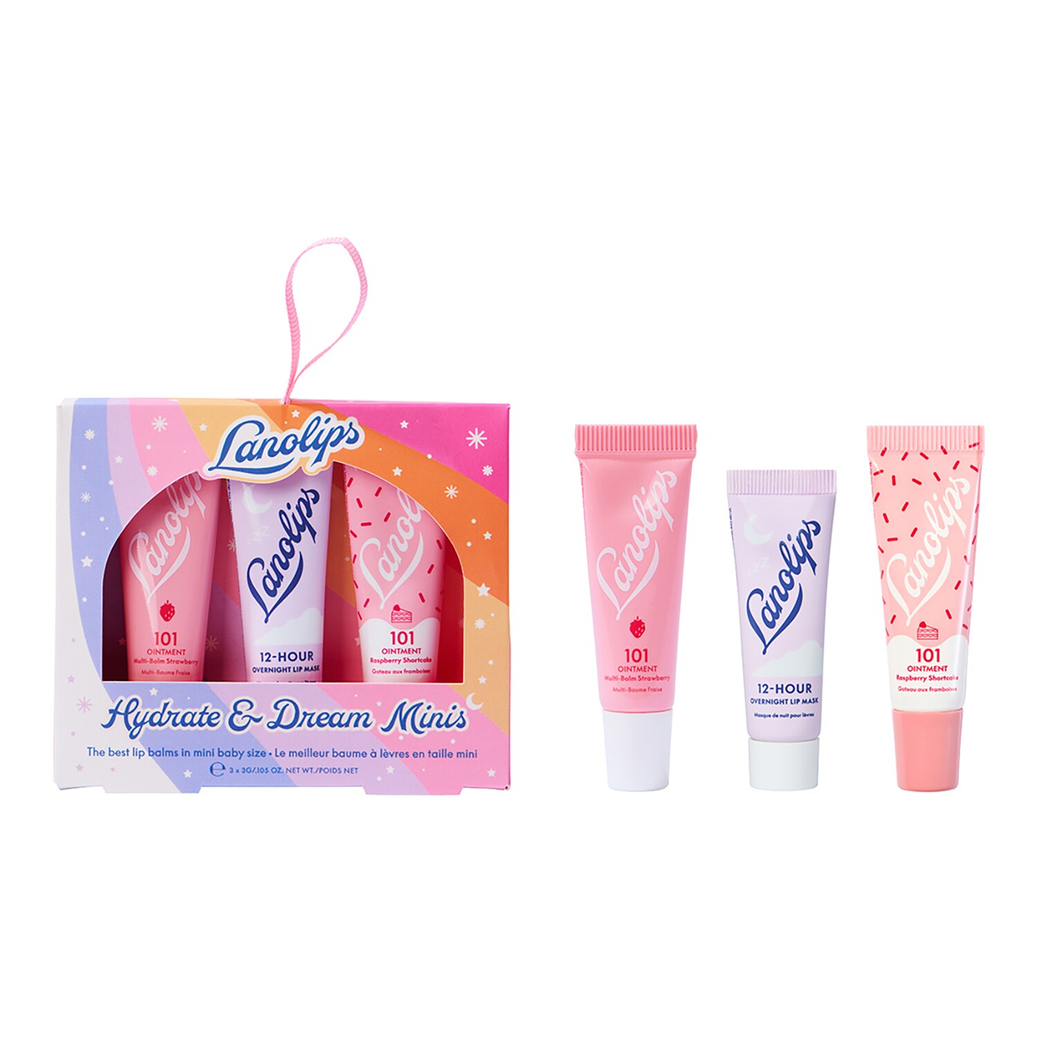 Lanolips - Lanolips Hydrate & Dream Minis - Den Bästa Trion Läppbalsam ...