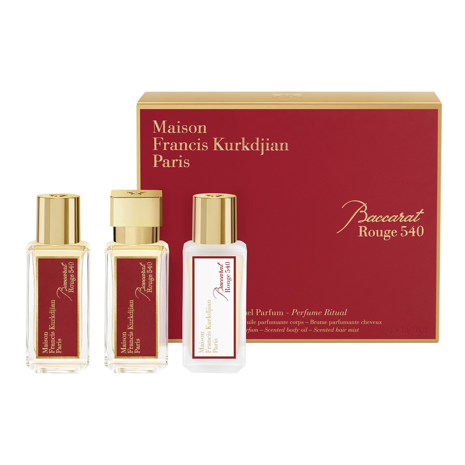 Baccarat Rouge 540 - Coffret rituel parfum de MAISON FRANCIS KURKDJIAN ...