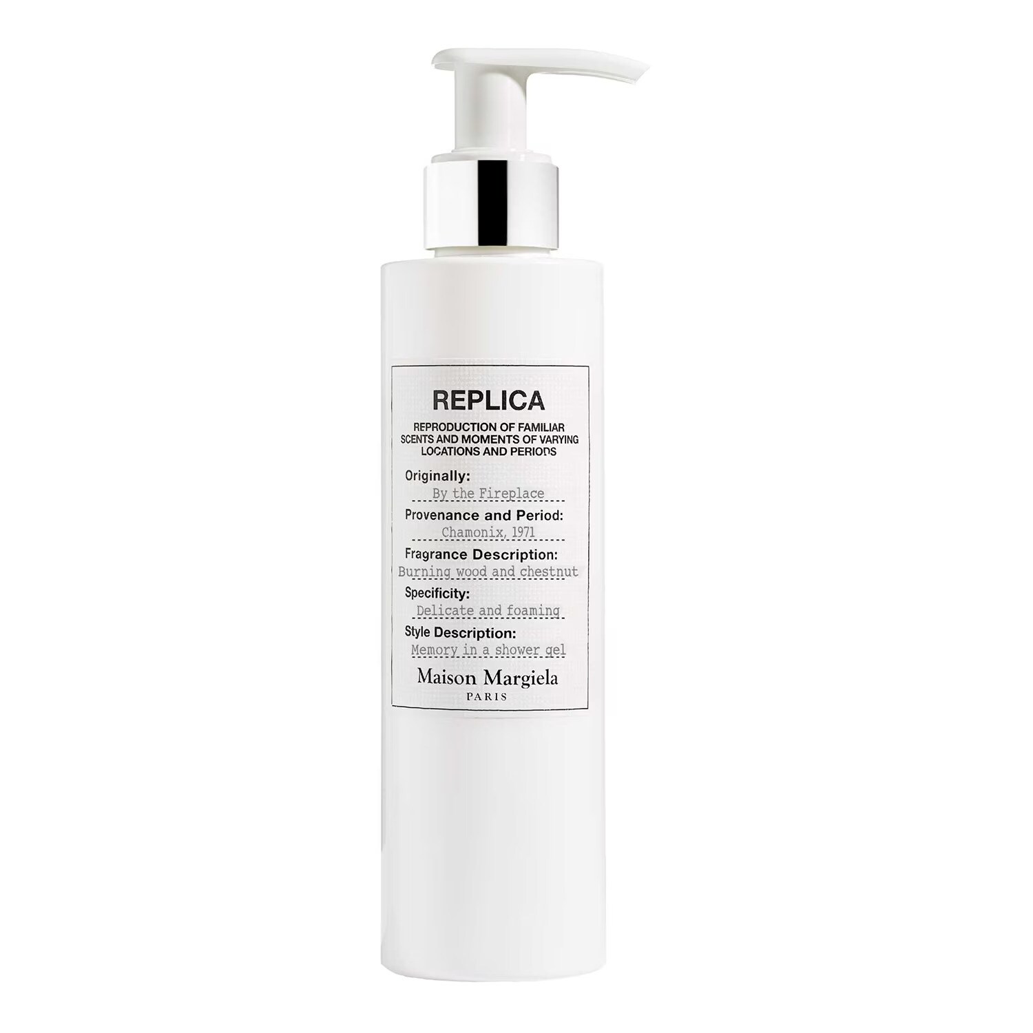 REPLICA By the Fireplace - Gel douche Ambré Boisé de MAISON MARGIELA ≡ ...