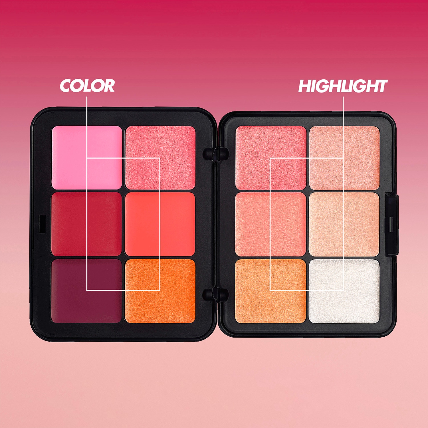 HD Skin Blush & Glow - Cremige Rouge- & Highlighter-Palette von MAKE UP ...