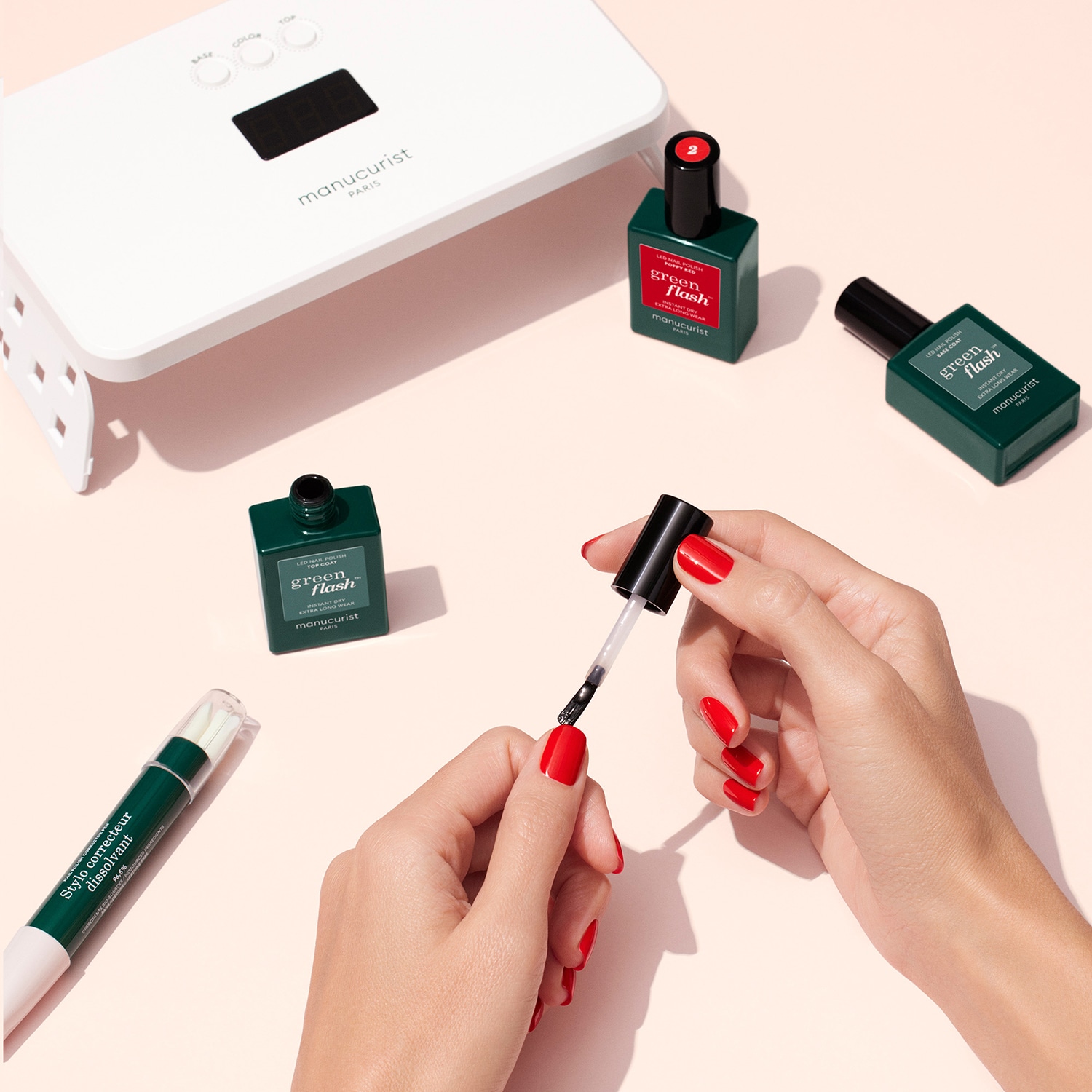 Green Flash - Kit Pro Hortencia & Poppy Red di MANUCURIST ≡ SEPHORA