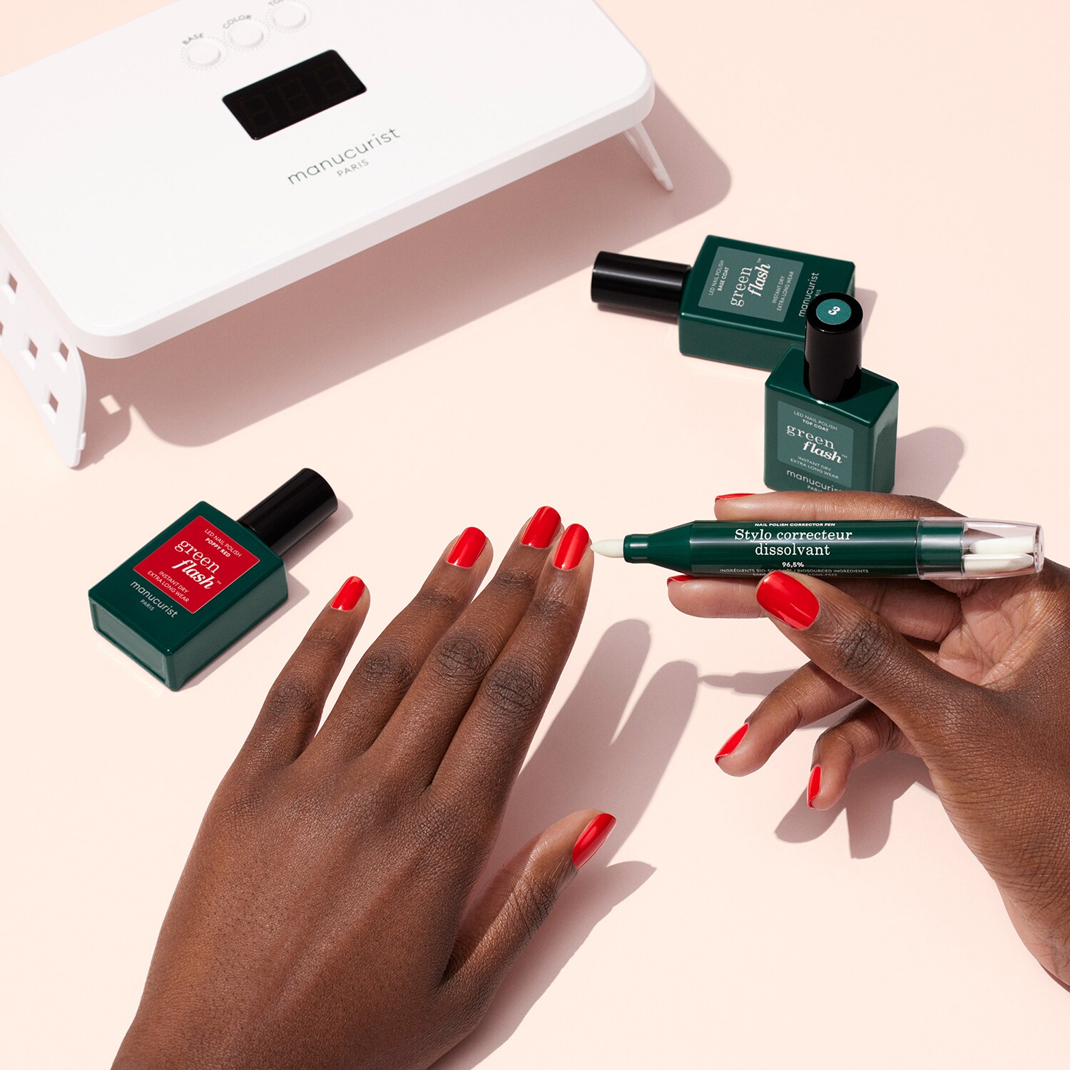 Green Flash - Kit Pro Hortencia & Poppy Red di MANUCURIST ≡ SEPHORA