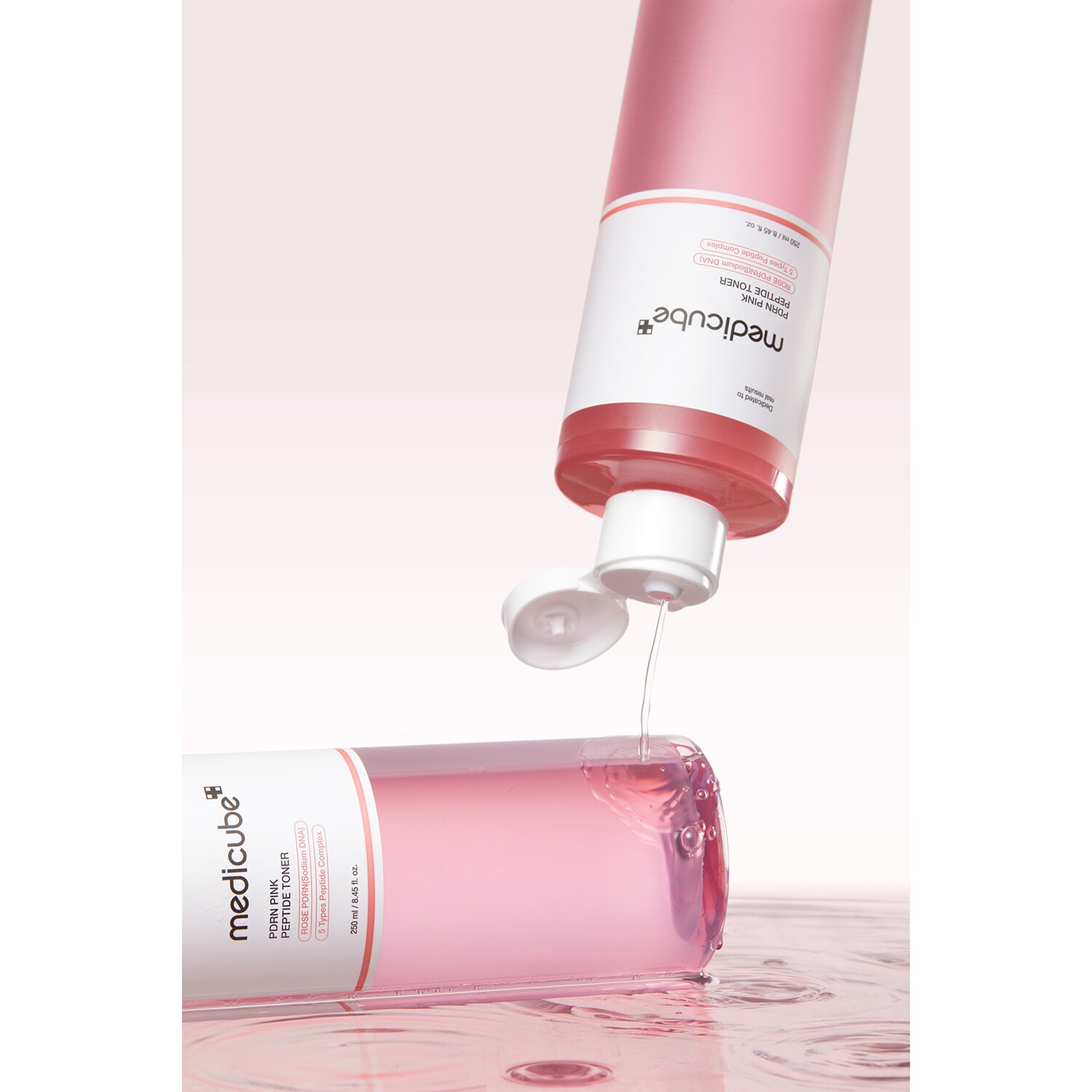 PDRN Pink Cica Toner Apaisant - Loção tonificante iluminadora para o ...