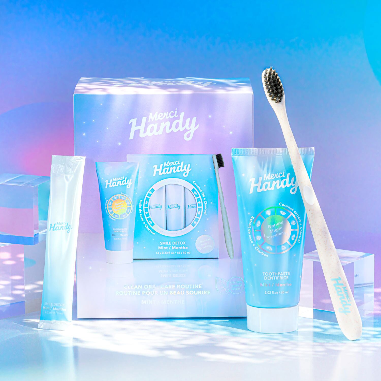 Kit Happy Smile - Routine pour un beau sourire de MERCI HANDY ≡ SEPHORA