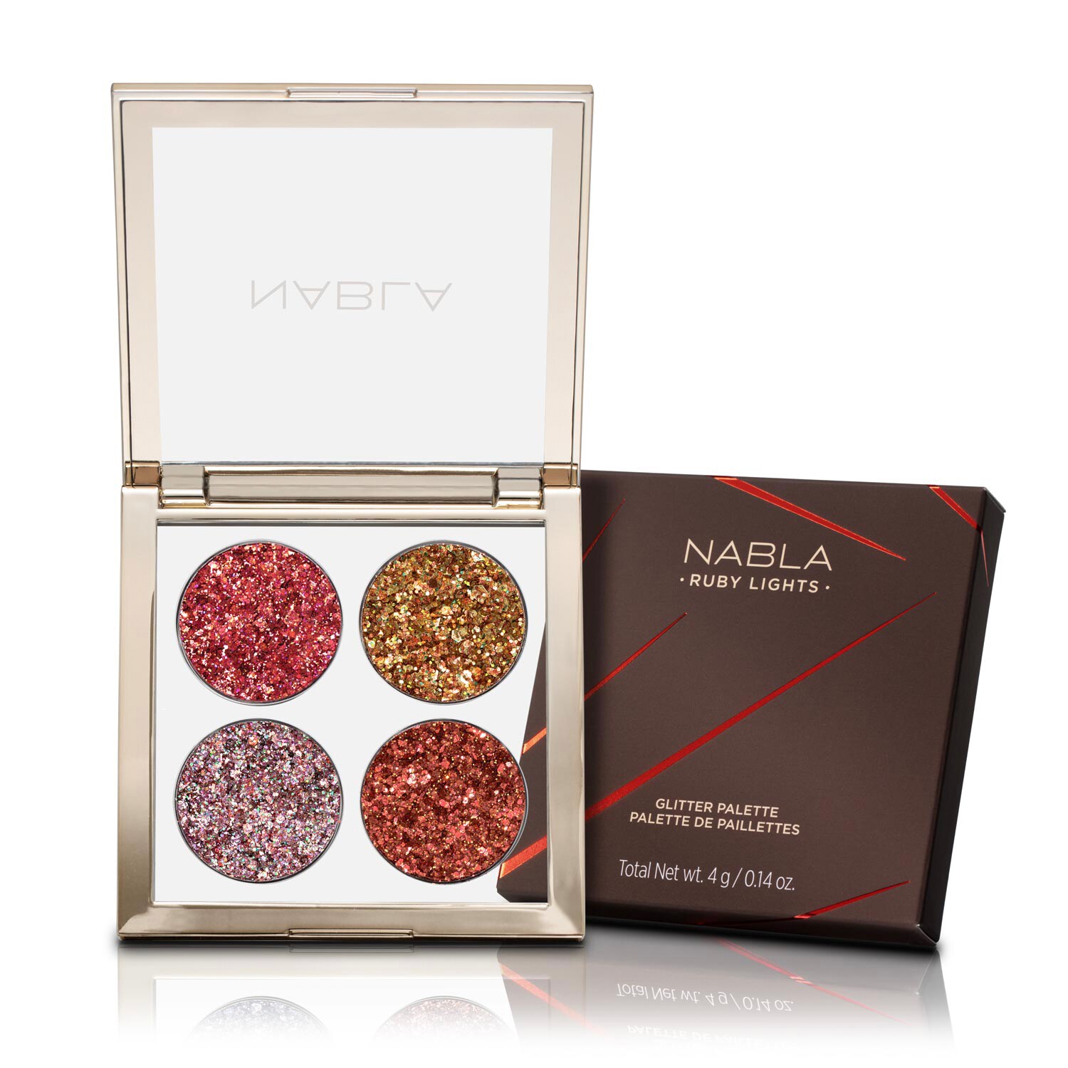 Ruby Lights Glitter Palette - Palette di Ombretti di NABLA ≡ SEPHORA