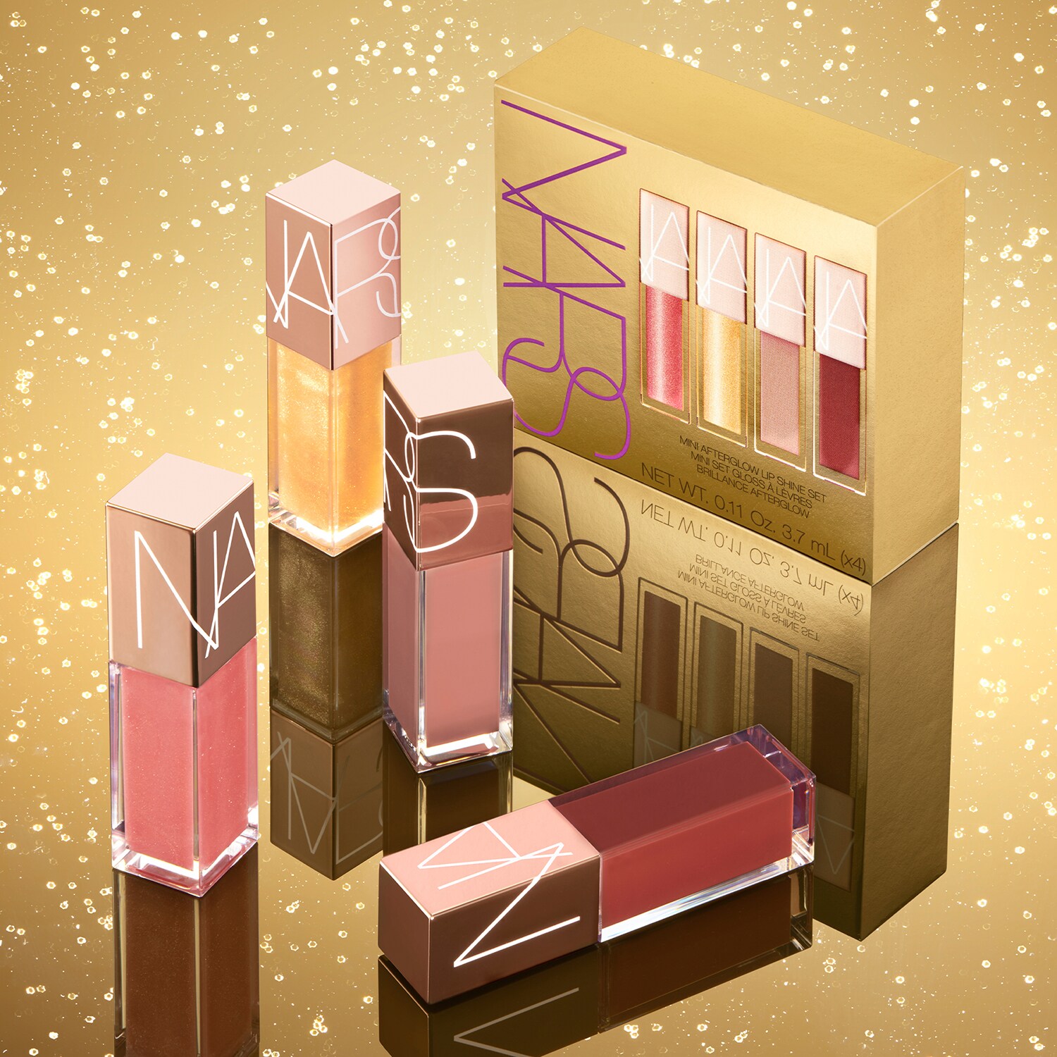 Nars - Mini Afterglow Lip Shine Set - Kit Med Läppgloss