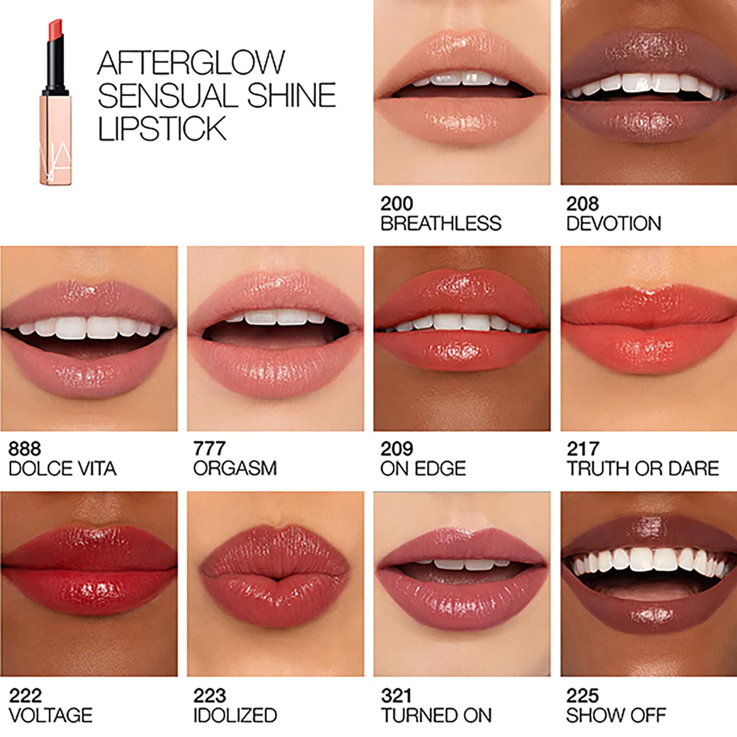 Afterglow Sensual Shine Lipstick - Rouge à Lèvres de NARS ≡ SEPHORA