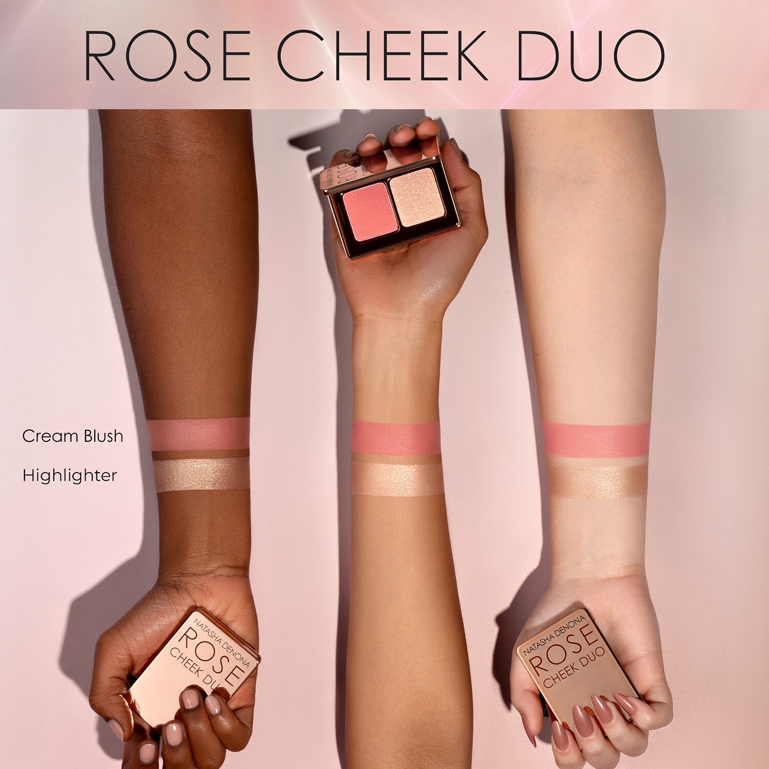 Mini Rose Cheek Duo - ornament - Blush crema si iluminator Natasha ...