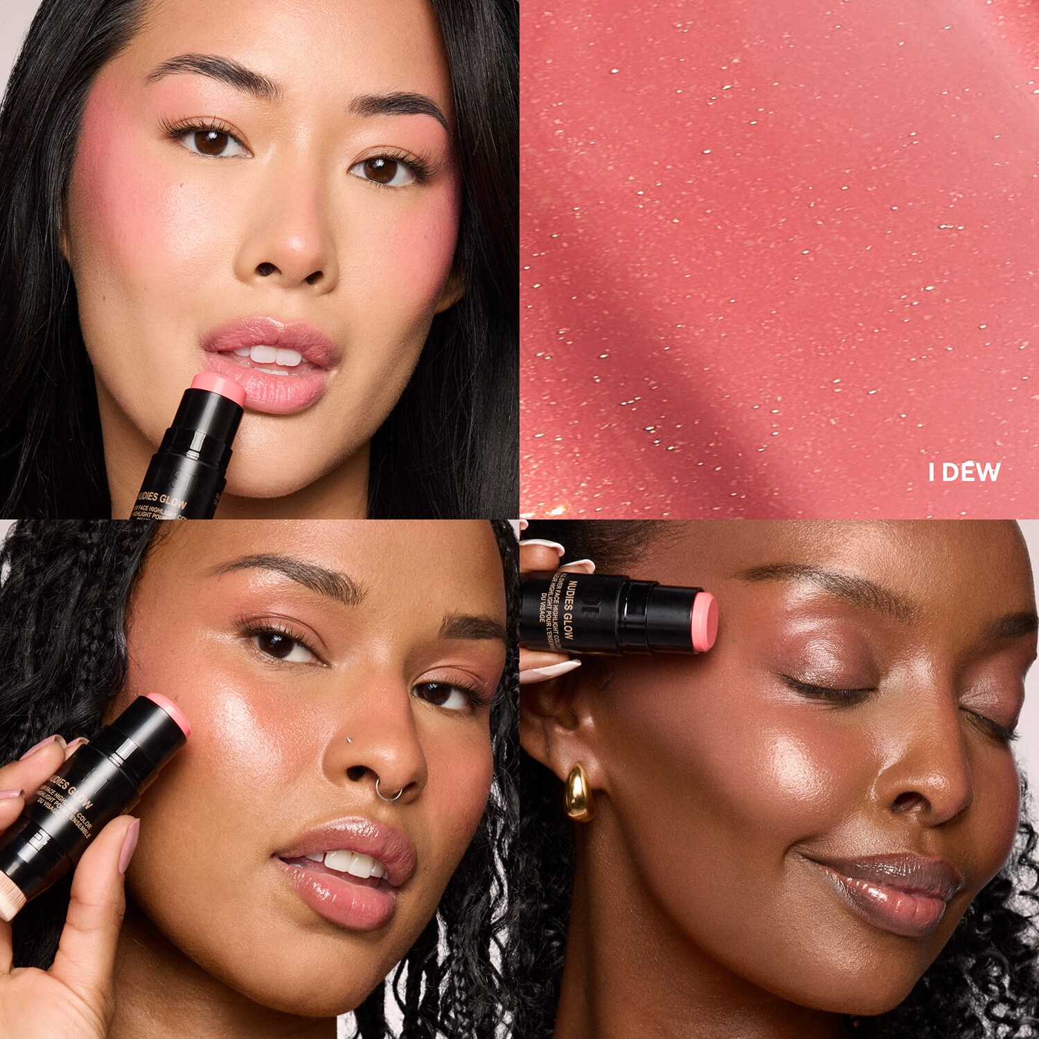 Nudies All Over Face Color Bronze + Glow - Bronzer + highlighter in ...