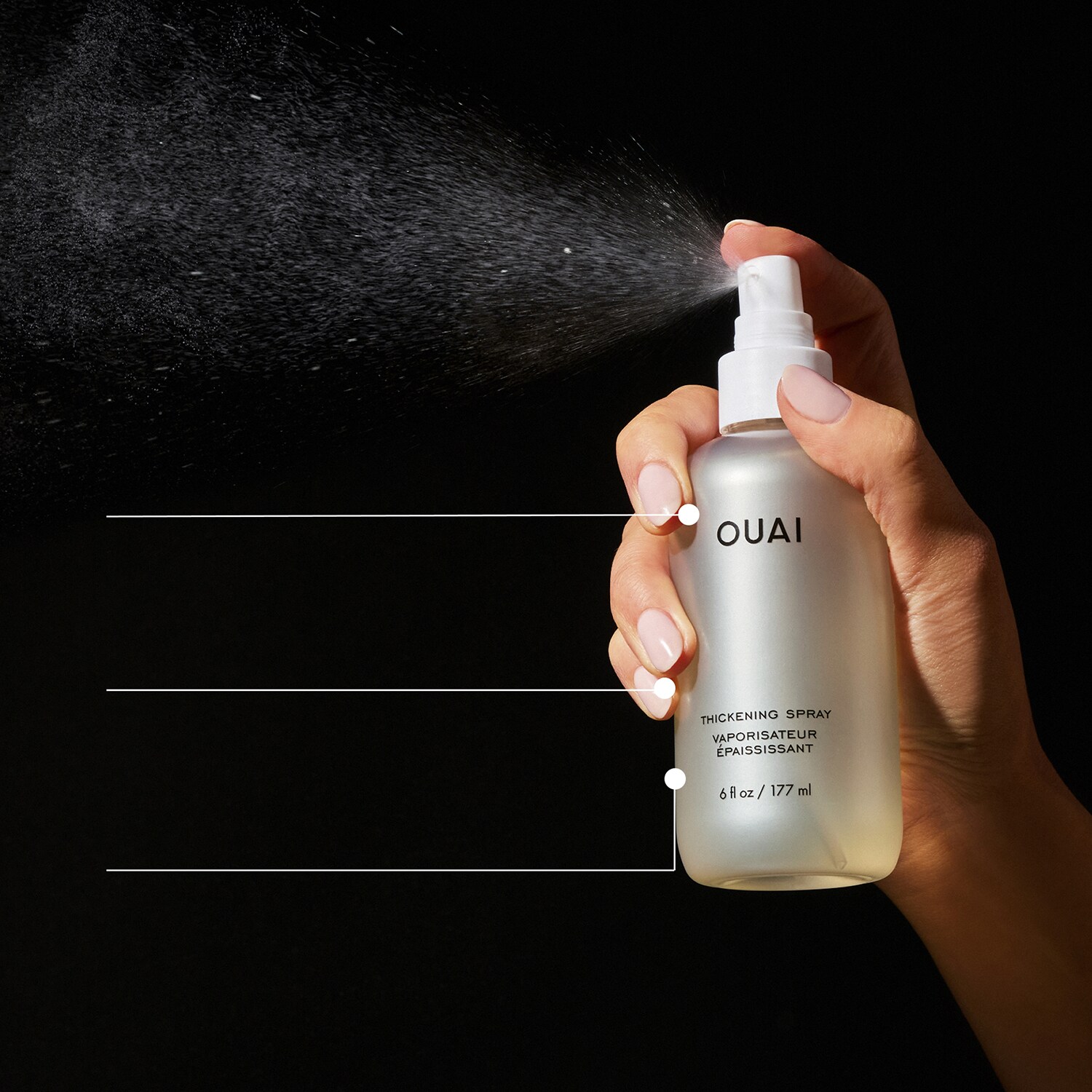Thickening Spray - Spray cheveux épaississant et volumateur de OUAI ≡ ...