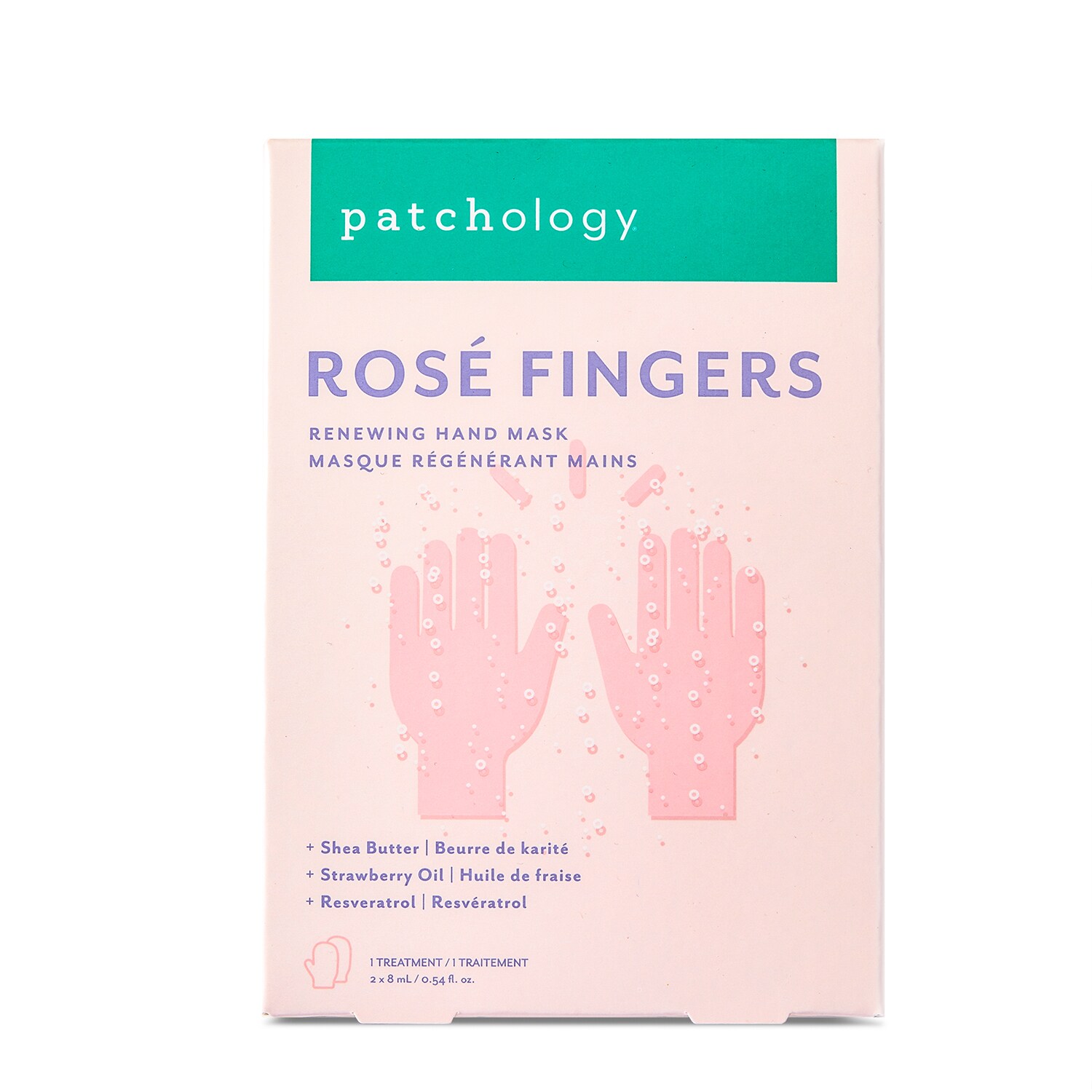 Rosé Fingers - Renewing Hand Mask Patchology ≡ SEPHORA