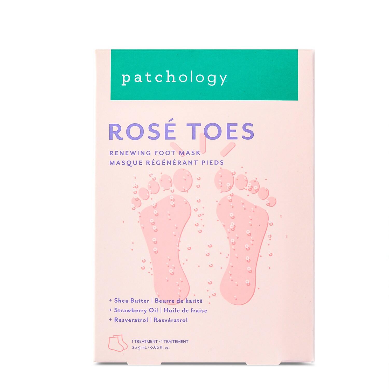 Rosé Toes - Maschera riparatrice piedi Formato Viaggio di PATCHOLOGY ≡ ...