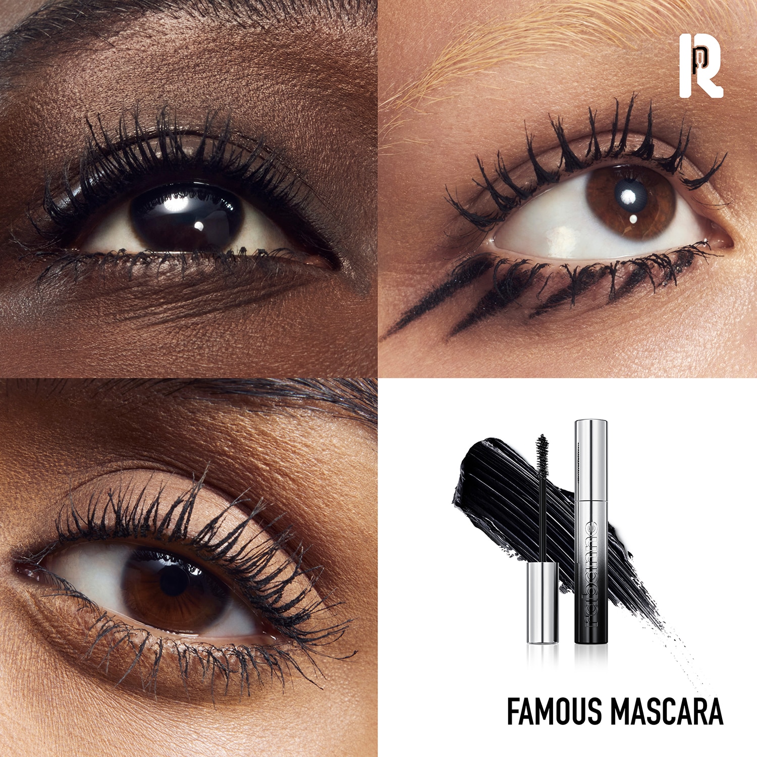 Famous Mascara - Řasenka pro větší objem 5-v-1 z RABANNE MAKEUP ≡ SEPHORA