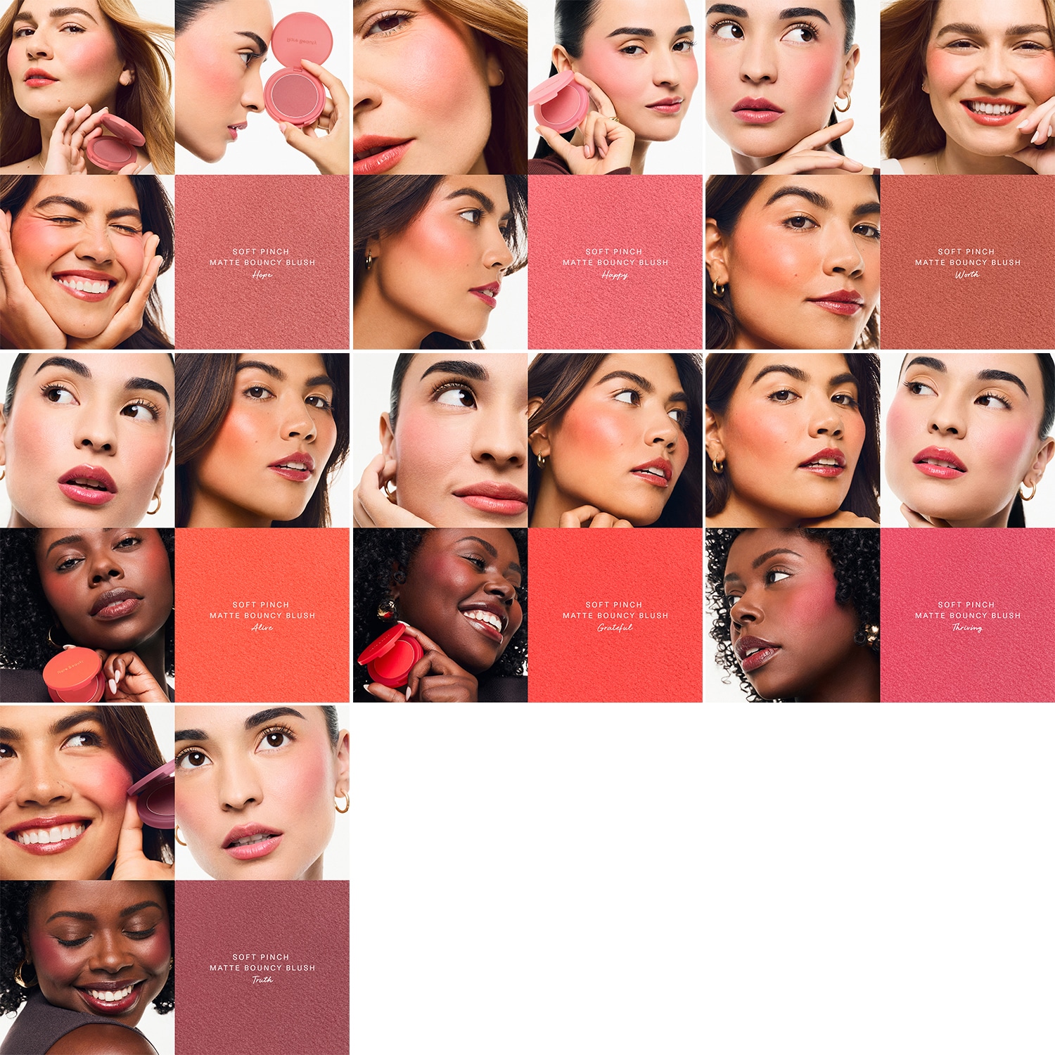 Soft Pinch Matte Bouncy Blush - Blush in crema e polvere di RARE BEAUTY ...