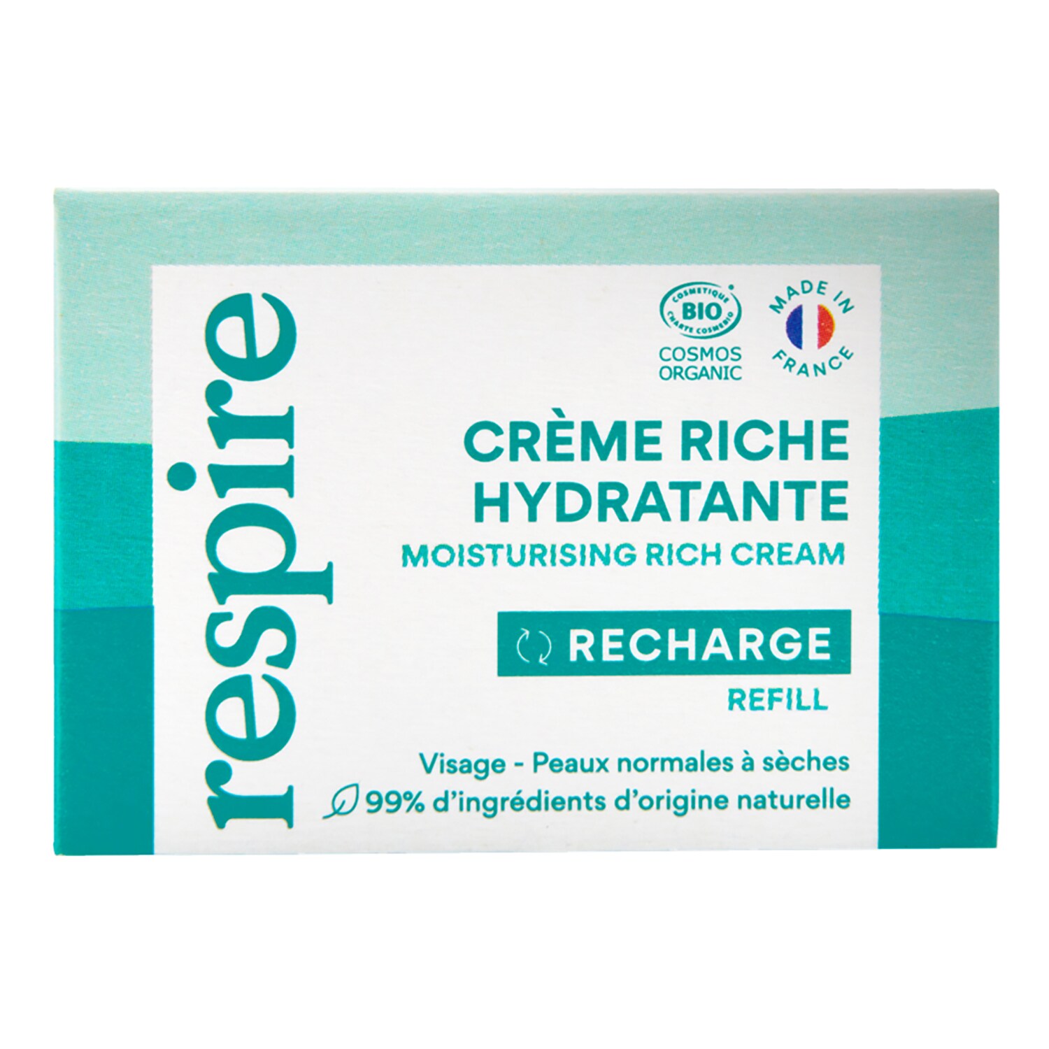 Refill rich moisturizing cream - Face care cream Respire ≡ SEPHORA
