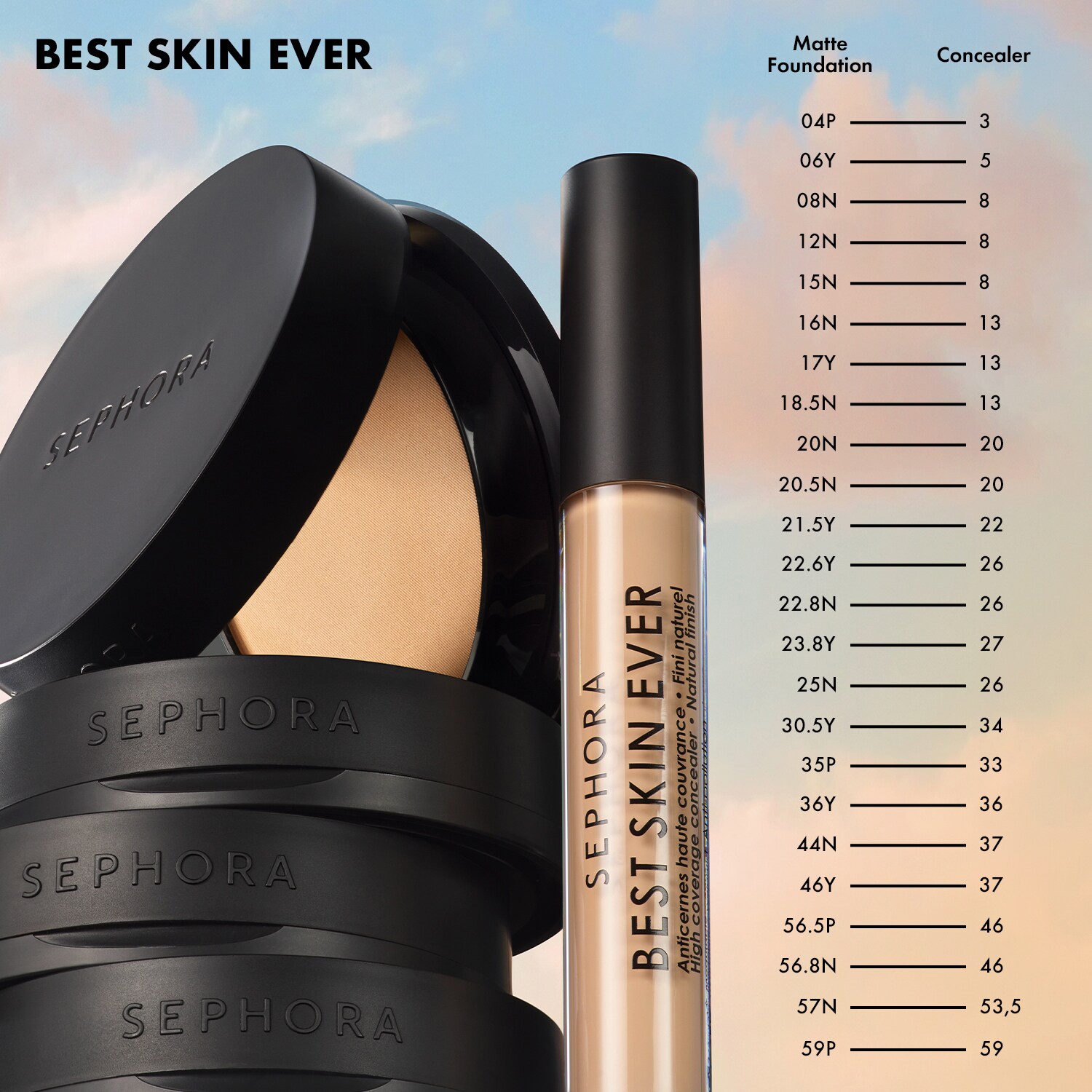 Best Skin Ever Matte - Pudra Fondöten SEPHORA COLLECTION ≡ SEPHORA
