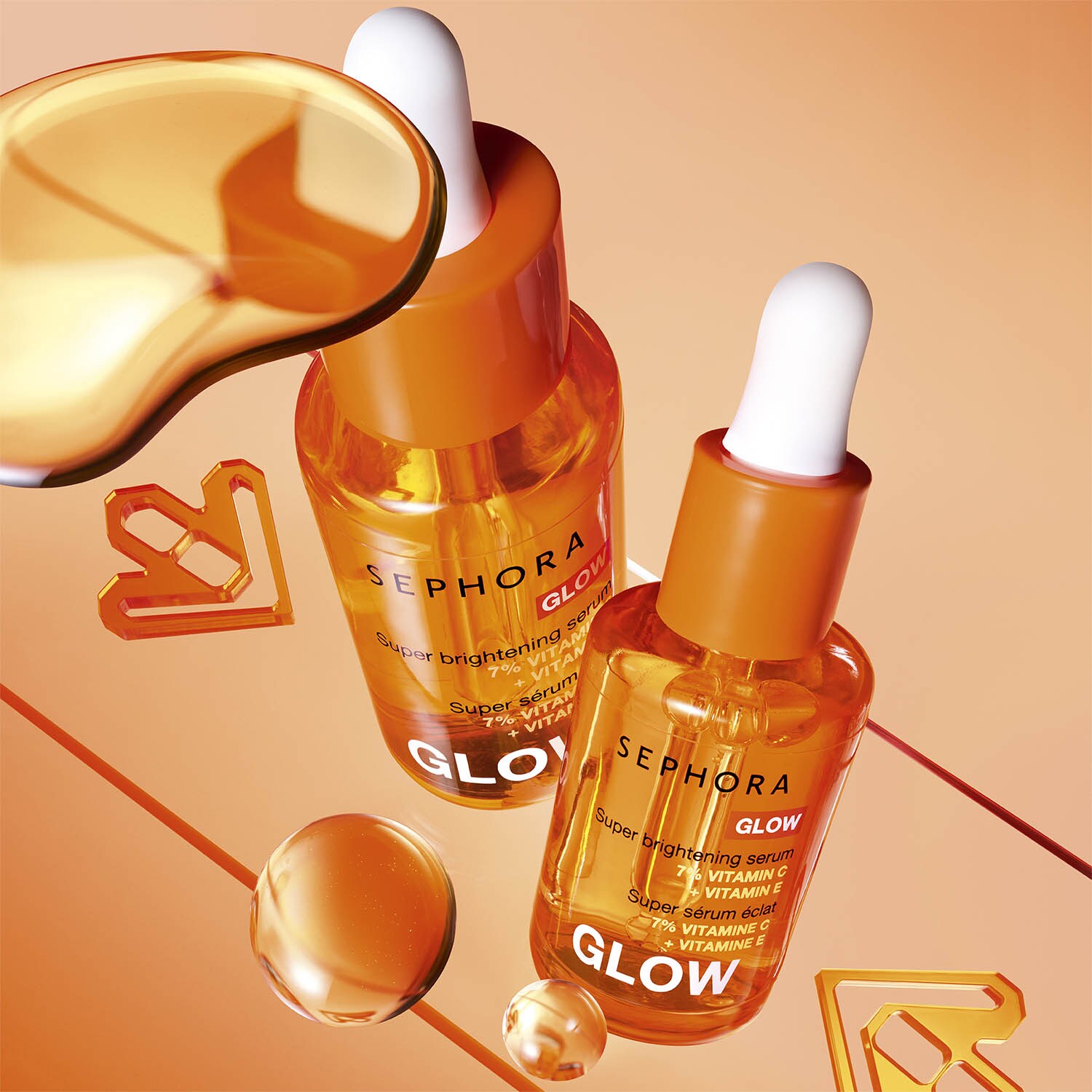 GLOW - Super sérum éclat avec 7% de vitamine C et de la vitamine E de ...