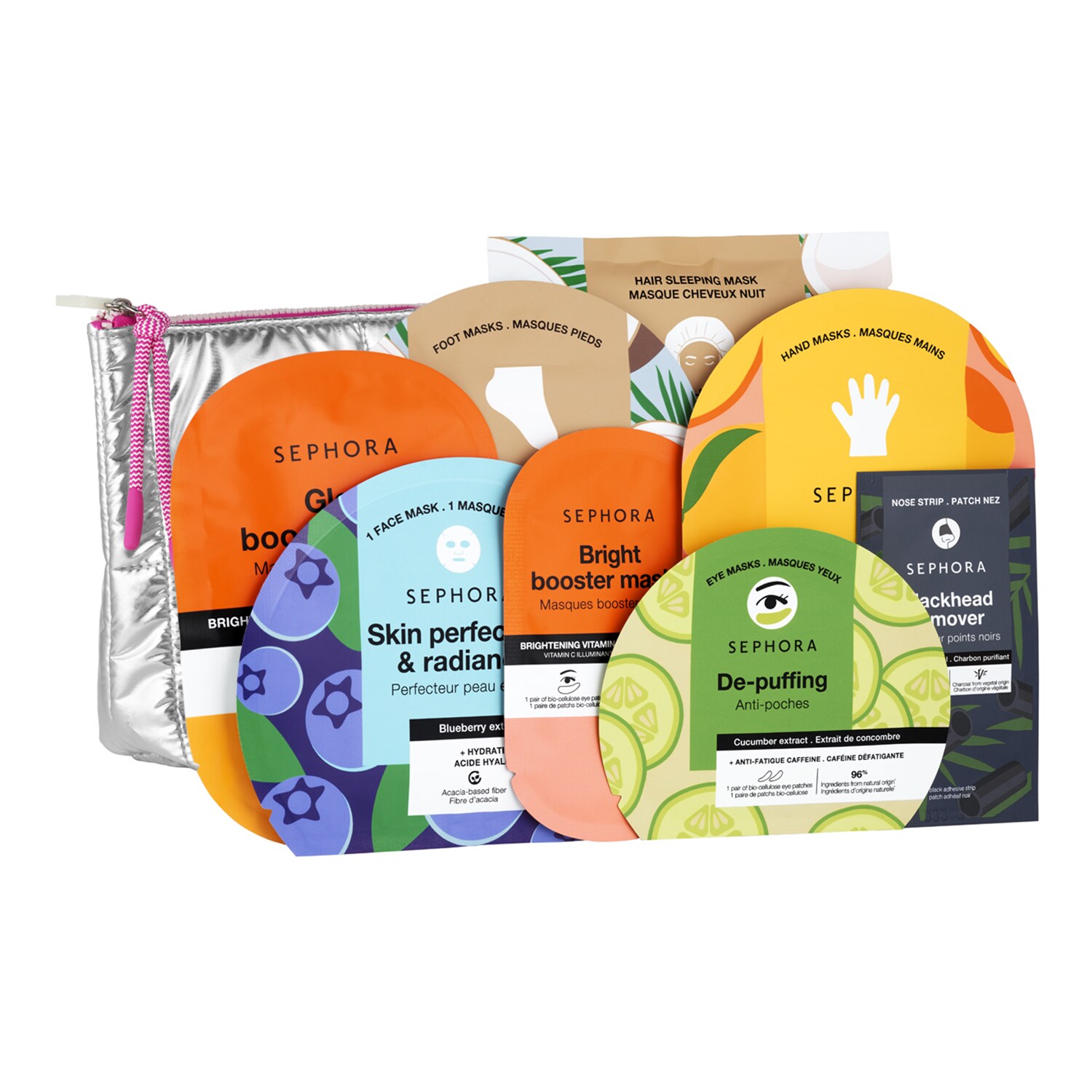 Moving Lights - Kit med 8 ansikts- och kroppsmasker SEPHORA COLLECTION ...