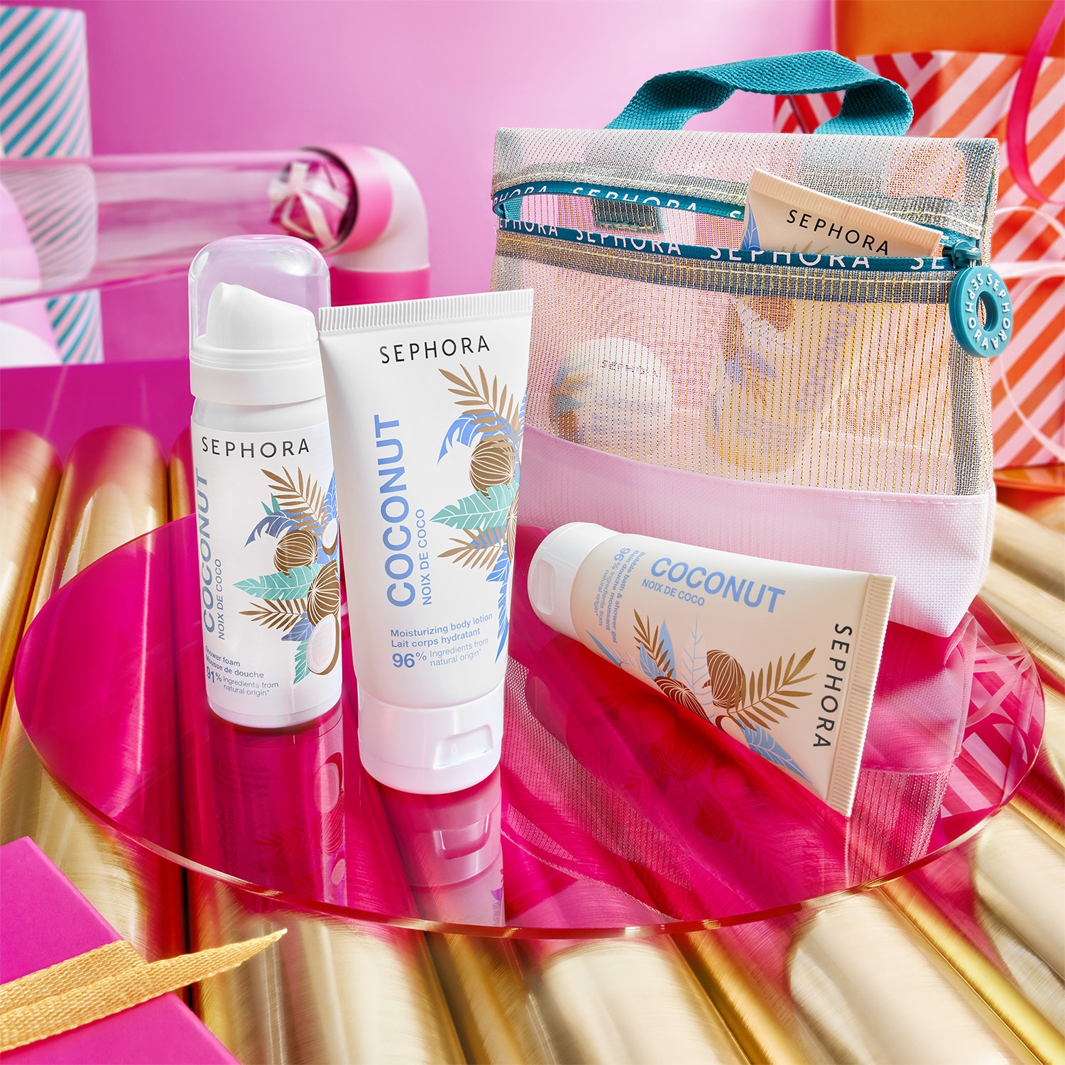 MINI ZESTAW DO PIELĘGNACJI CIAŁA - Zestaw mini produktów o zapachu ...