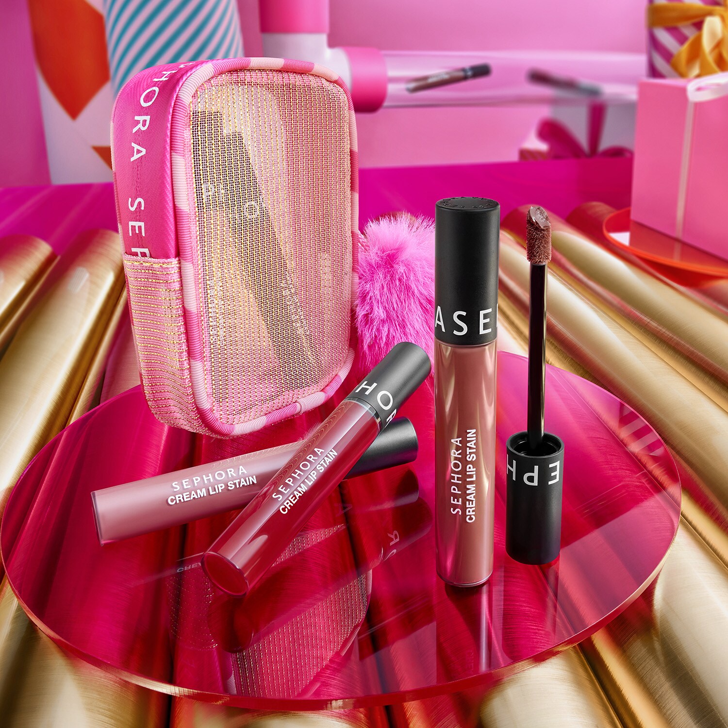 CONJUNTO 5 BATONS AVELUDADOS SEM TRANSFERÊNCIA - Com um tom de edição ...