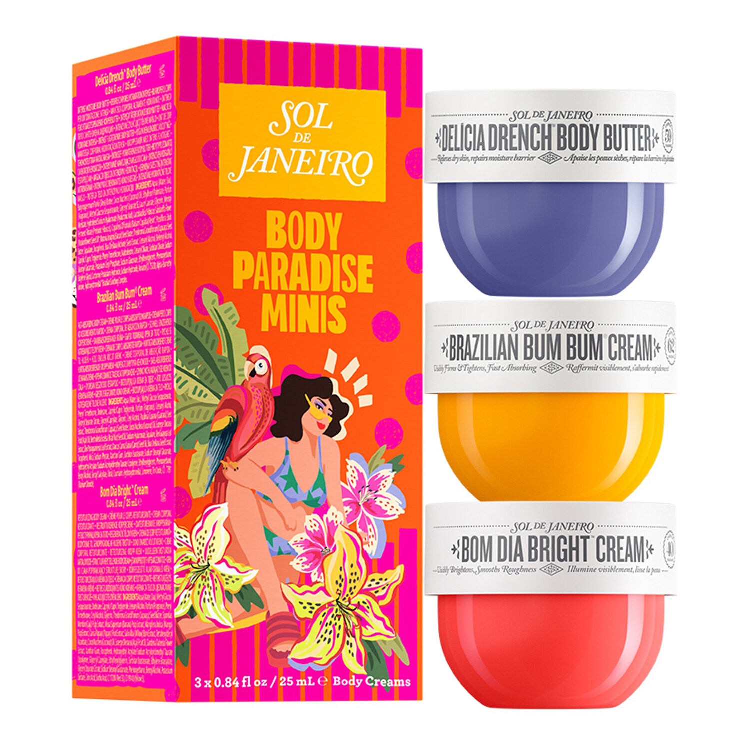 Body Paradise Minis - Mini nemlendirici vücut krei seti SOL DE JANEIRO ...