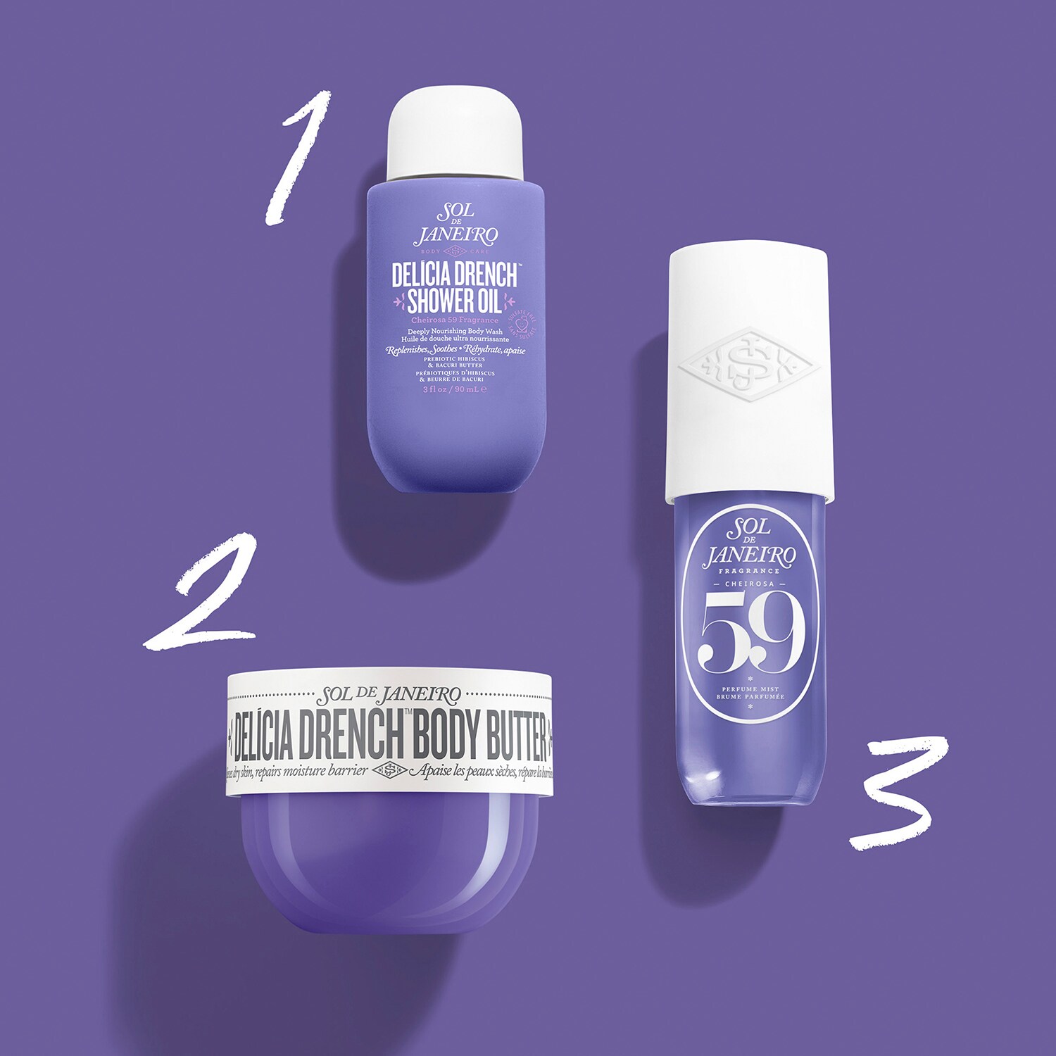 Drench & Dazzle - Set för torr hud SOL DE JANEIRO ≡ SEPHORA