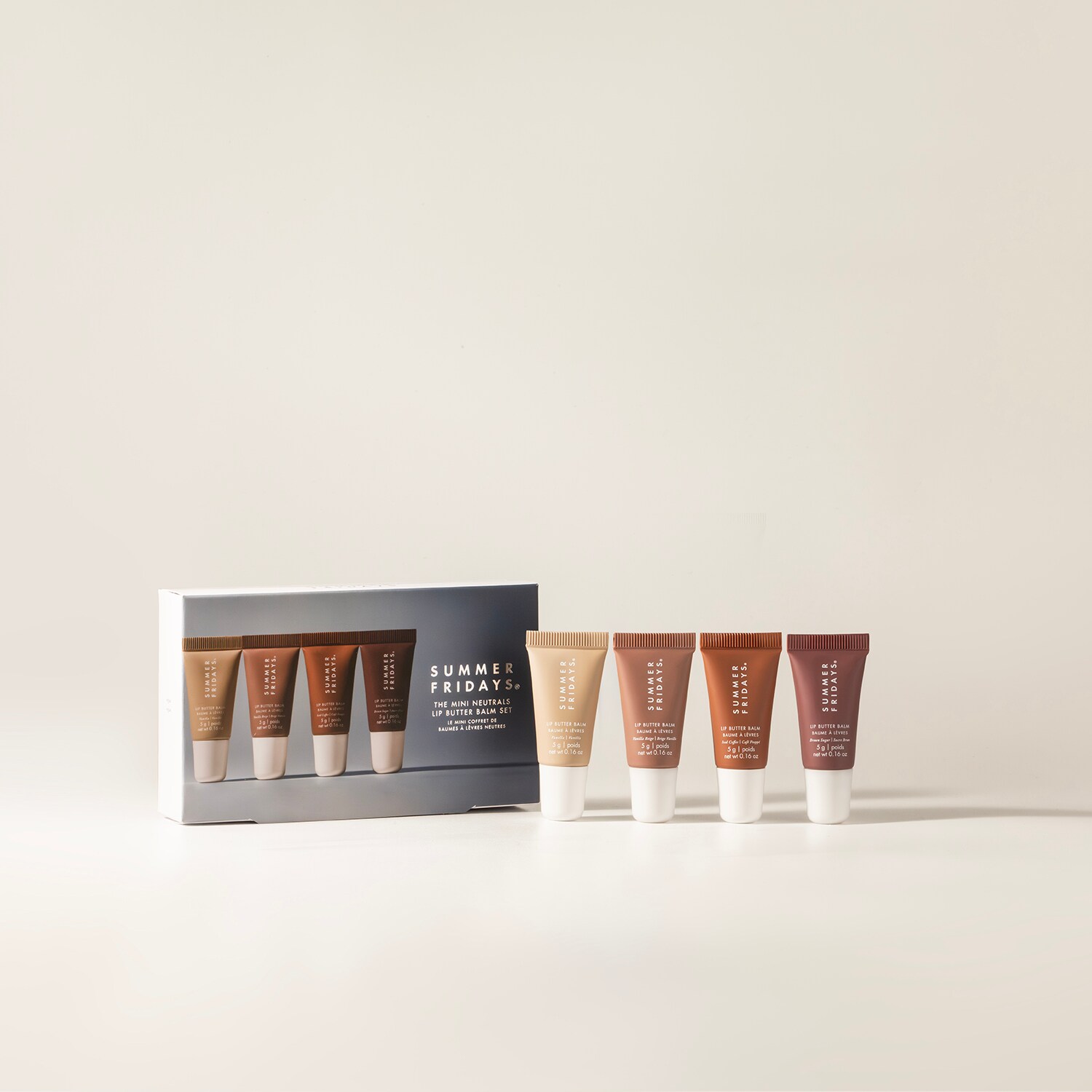 Le mini coffret de baumes à lèvres neutres - brillance et l'hydratation ...