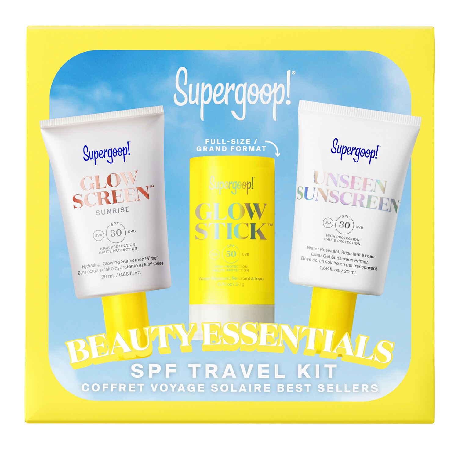 Beauty Essentials SPF Travel Kit - Σετ Αντηλιακής Περιποίησης Supergoop ...