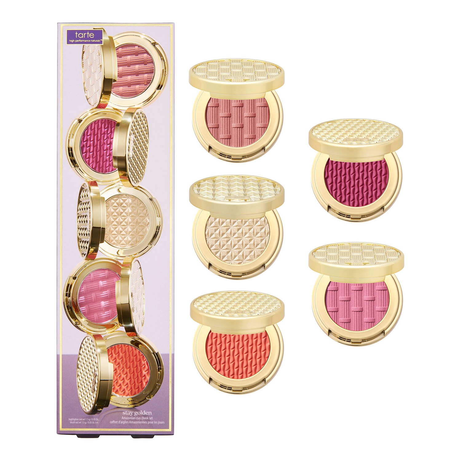 Stay Golden Amazonian Clay Cheek Set - Set pentru Obraji Tarte ≡ SEPHORA