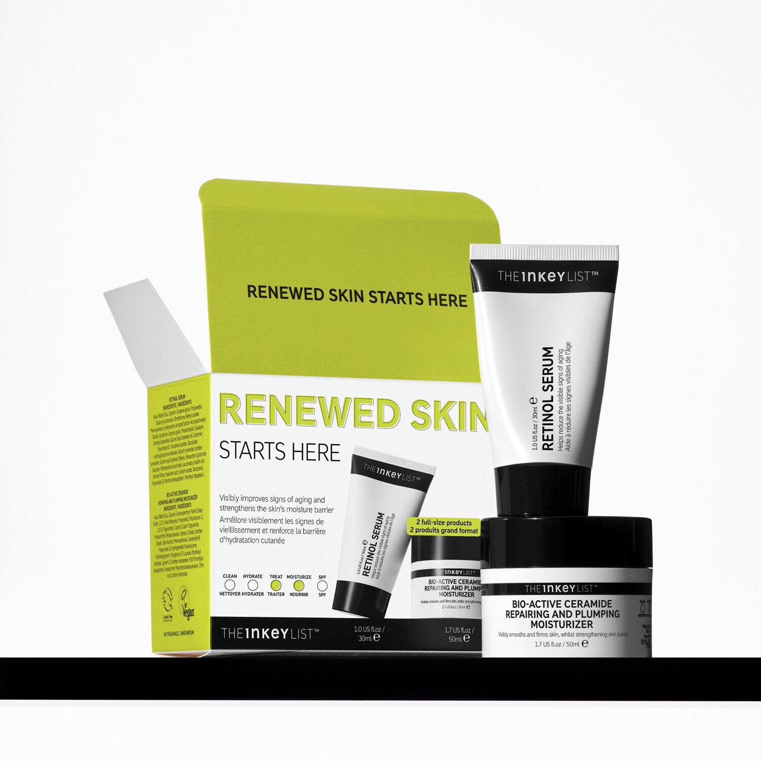 Renewed Skin Starts Here - Estuche Tratamiento Antiedad de The Inkey List ≡ SEPHORA