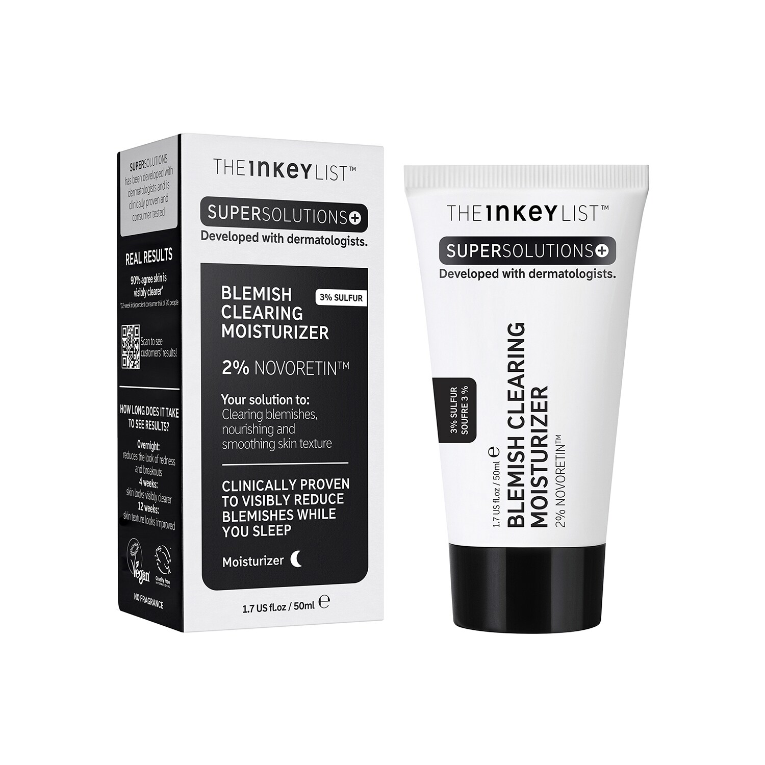 Blemish Clearing Moisturizer 2% NovoRetin - Crema idratante per la notte di THE INKEY LIST ≡ SEPHORA