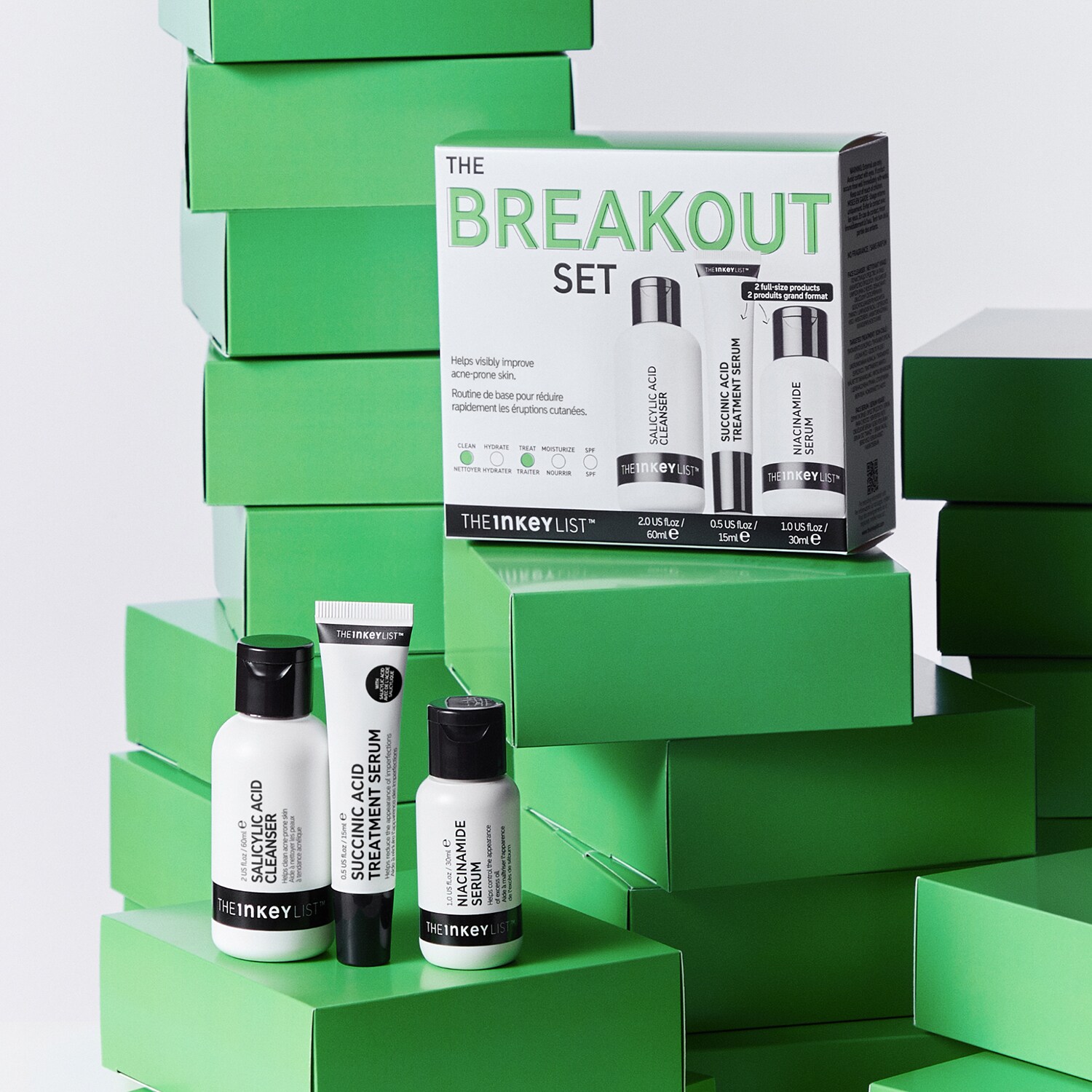 The Breakout Set - Coffret Soin de THE INKEY LIST ≡ SEPHORA