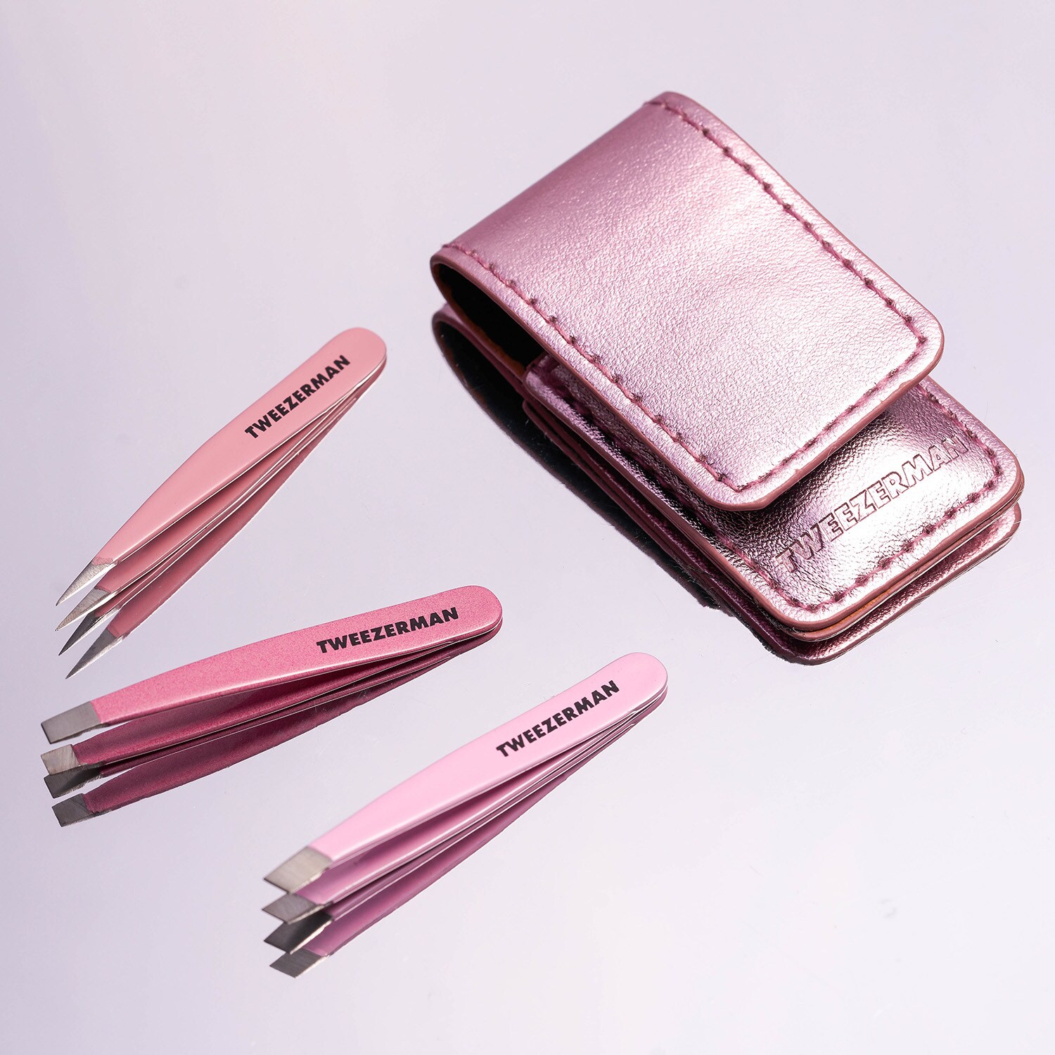 Tweezerman - Micro Mini Tweezer Set - Micro Mini Tweezer Set, Pink