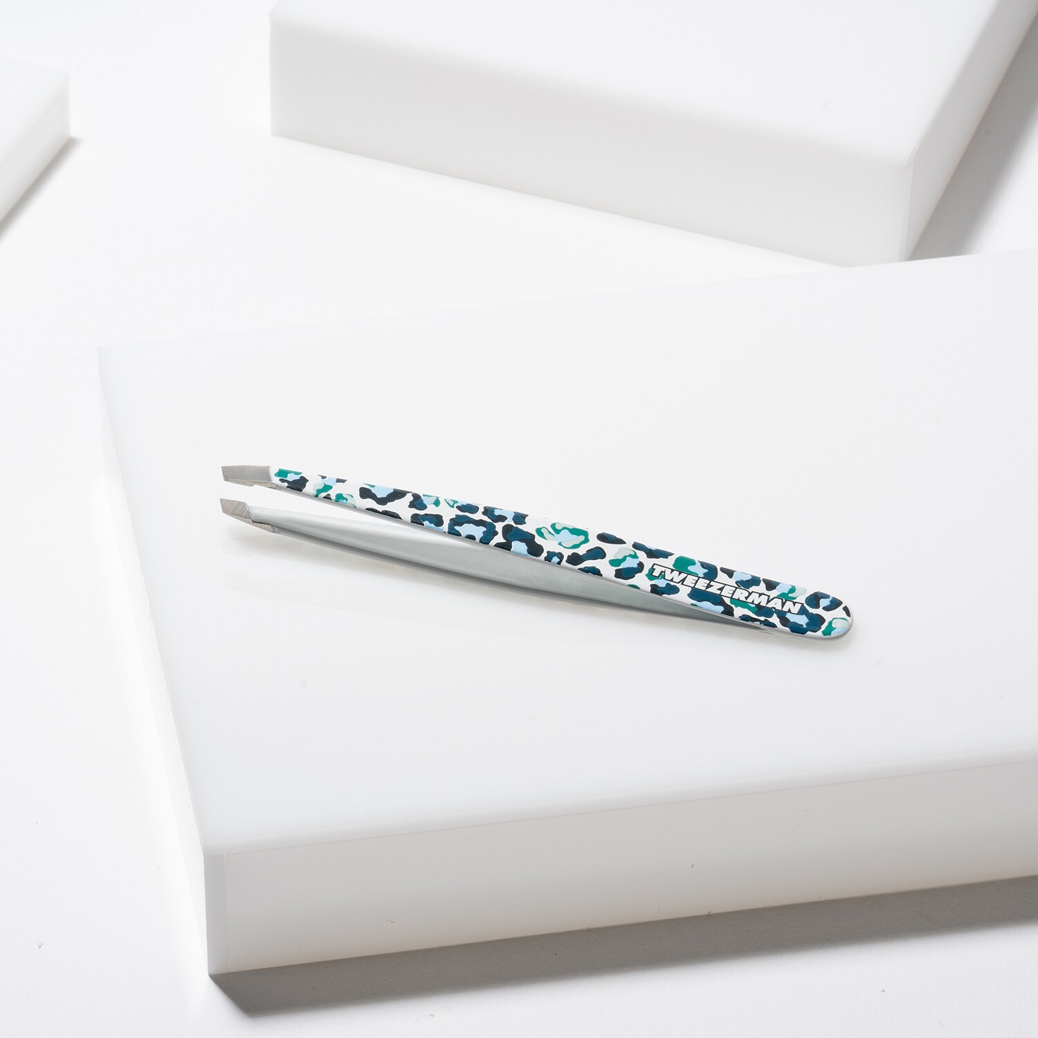 Tweezerman - Slantpincett - Slantpincett, Leopard Print