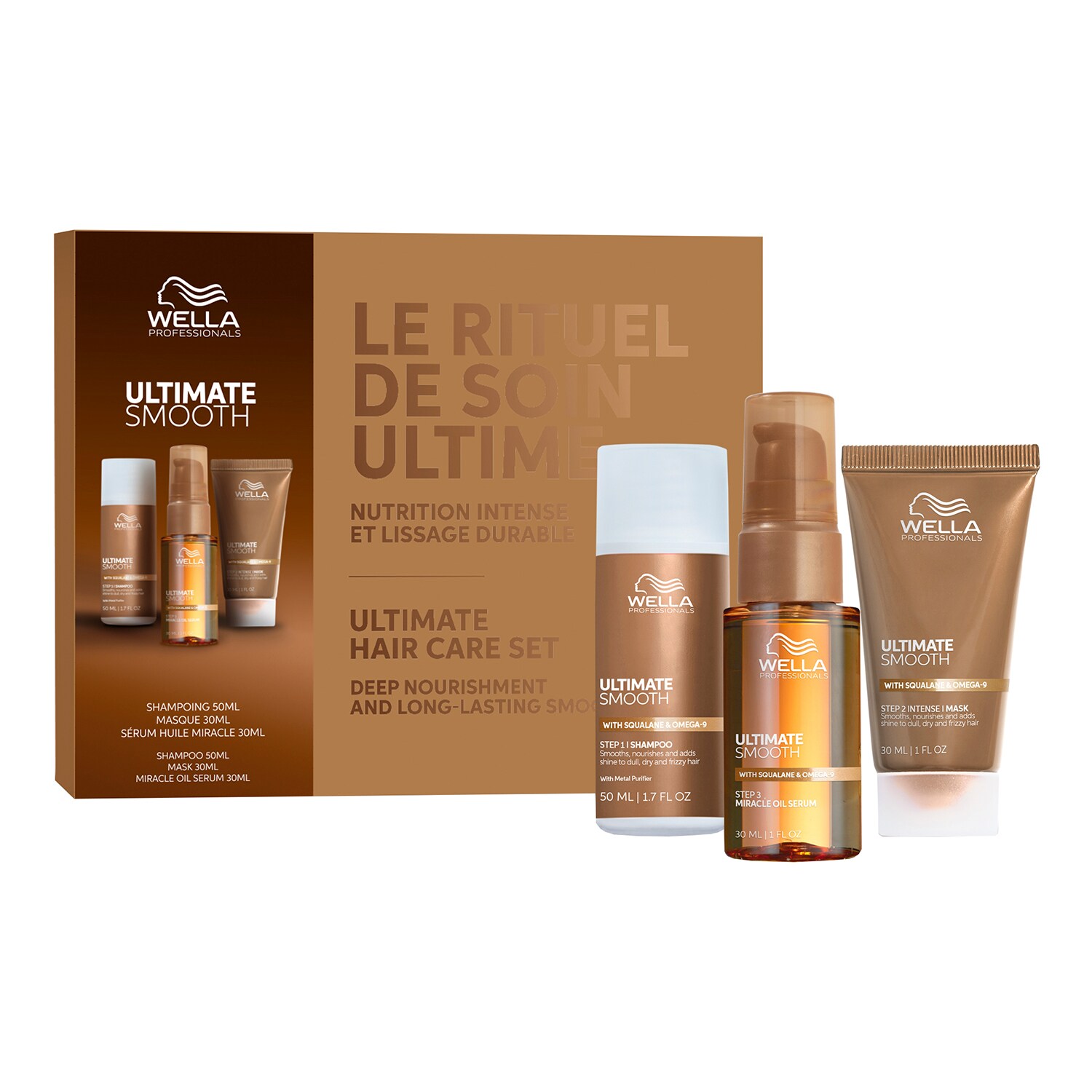 Ultimate Smooth - coffret nutrition ultime pour cheveux secs et ternes de WELLA PROFESSIONALS ≡ ...
