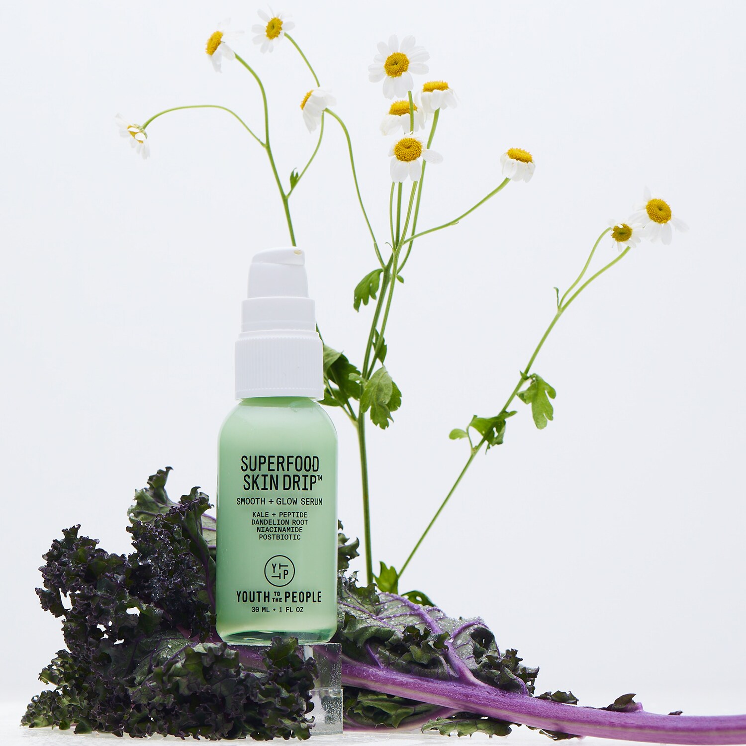 Superfood Skin Drip™ - Udglattende + lysnende serum beriget med grønkål ...