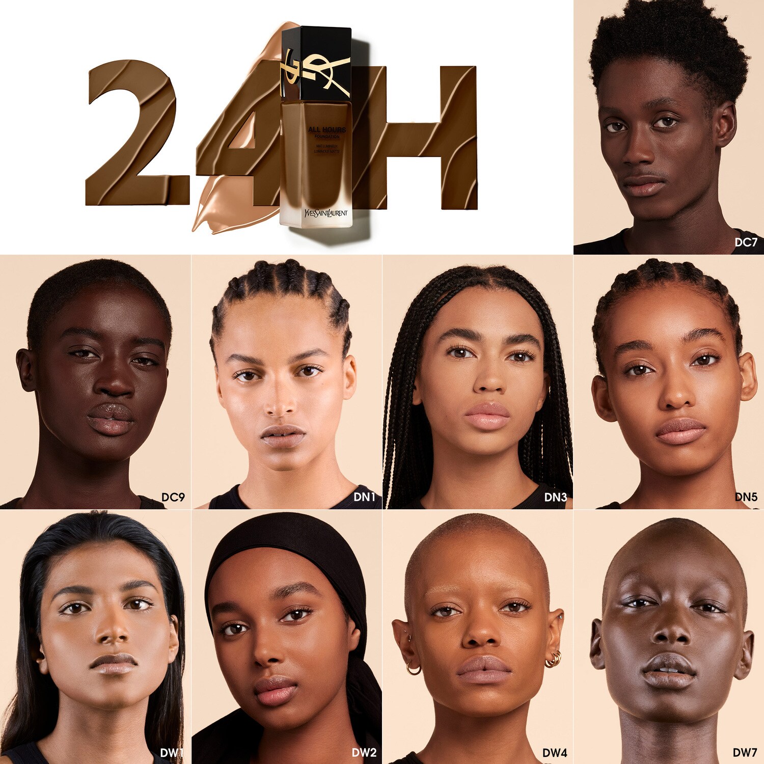All Hours - Fond de Teint Mat Lumineux 24h* Haute Couvrance de YVES ...