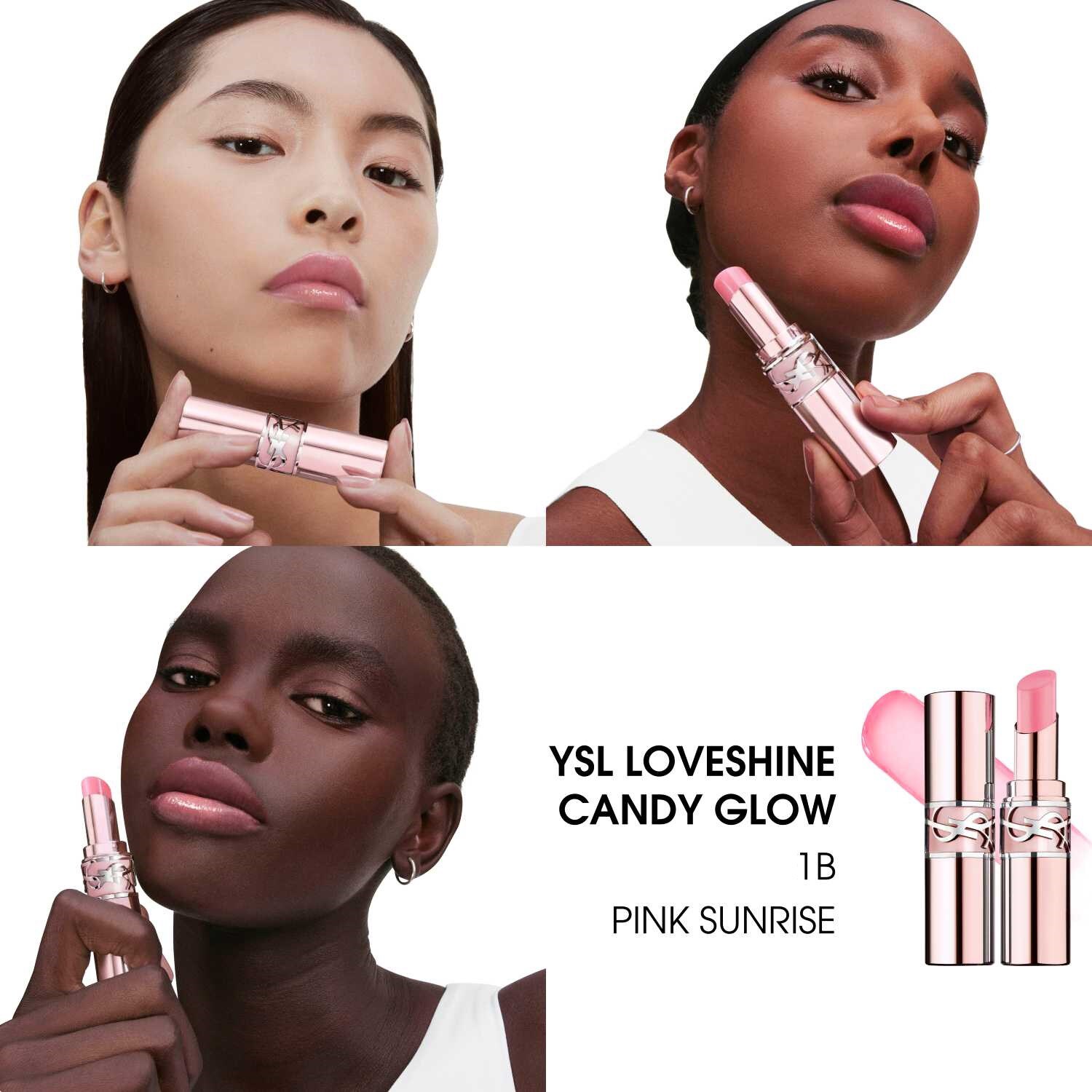 YSL Loveshine Candy Glow N°1B Pink Sunrise (3,2 g) - Balsamo labbra ...