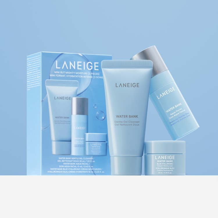 - Laneigemini But Mighty Moisture - Miniset Med Återfuktande Ansiktsvård
