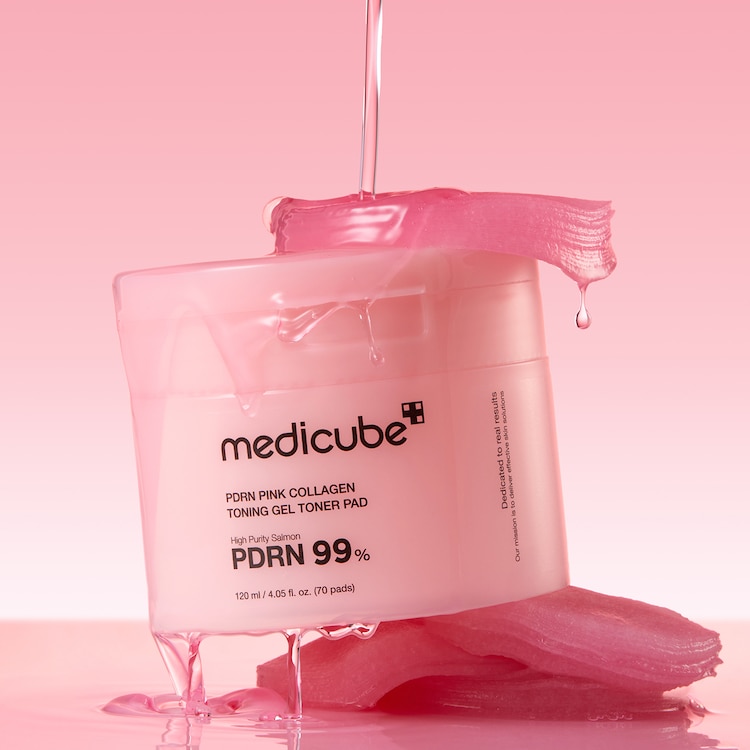 PDRN Pink Collagen Toning Gel Toner Pad - Dischete de fermitate si ...